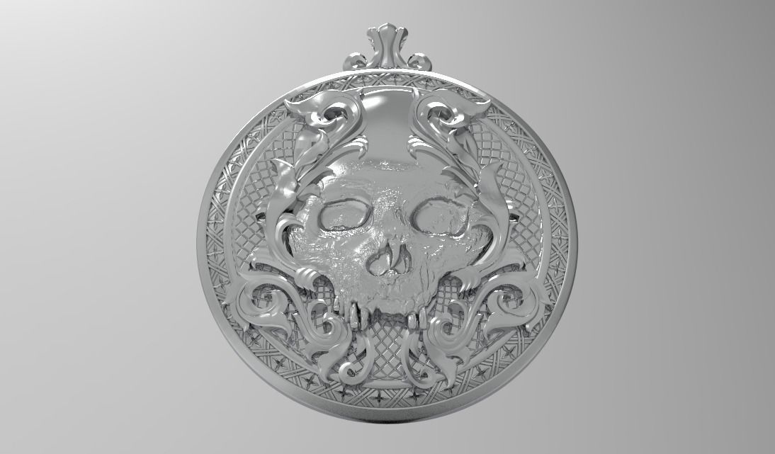 skull pendant 3D model 3D model 3D printable | CGTrader