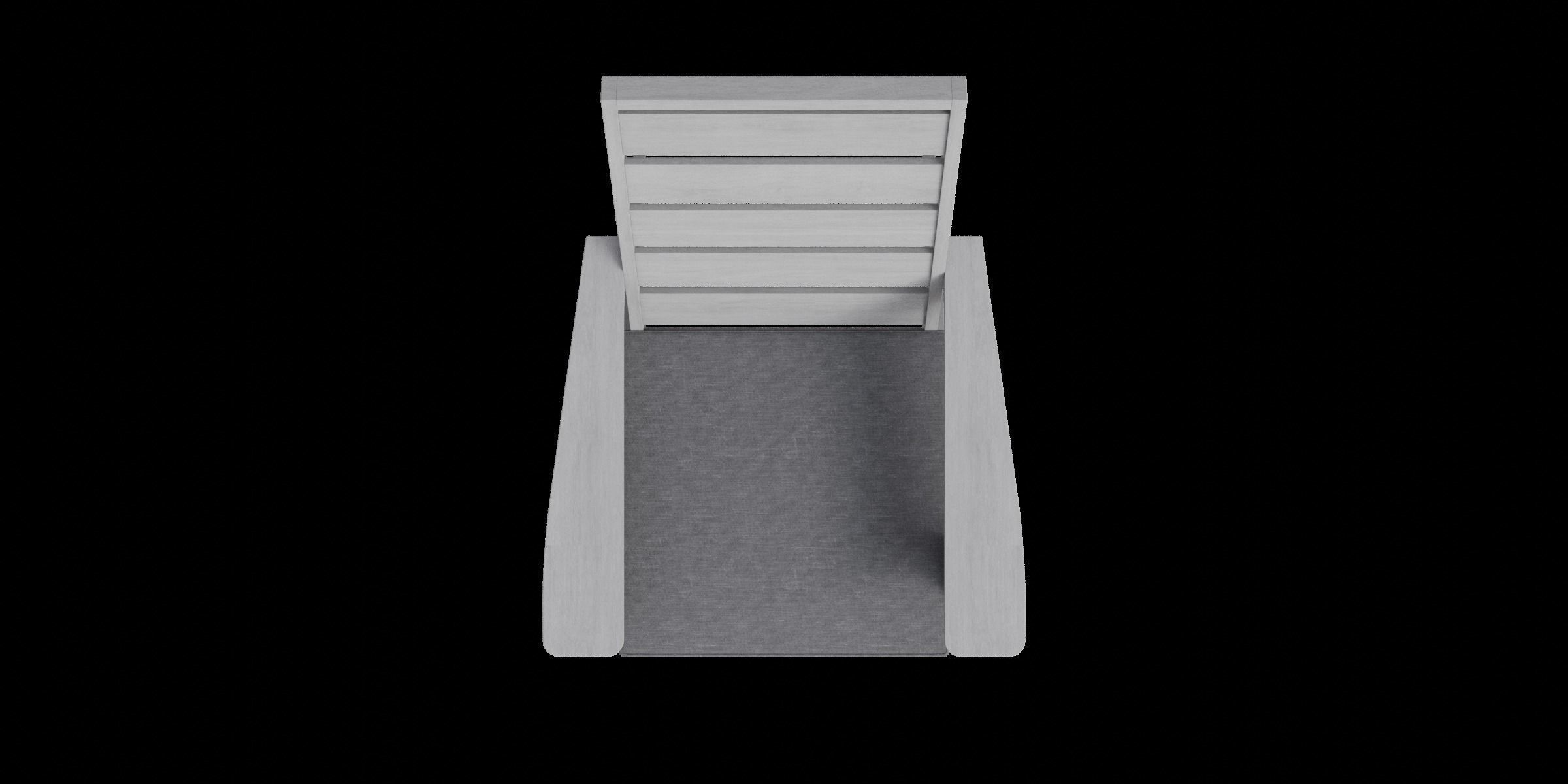 Gray Wooden Patio Chair 3D model | CGTrader