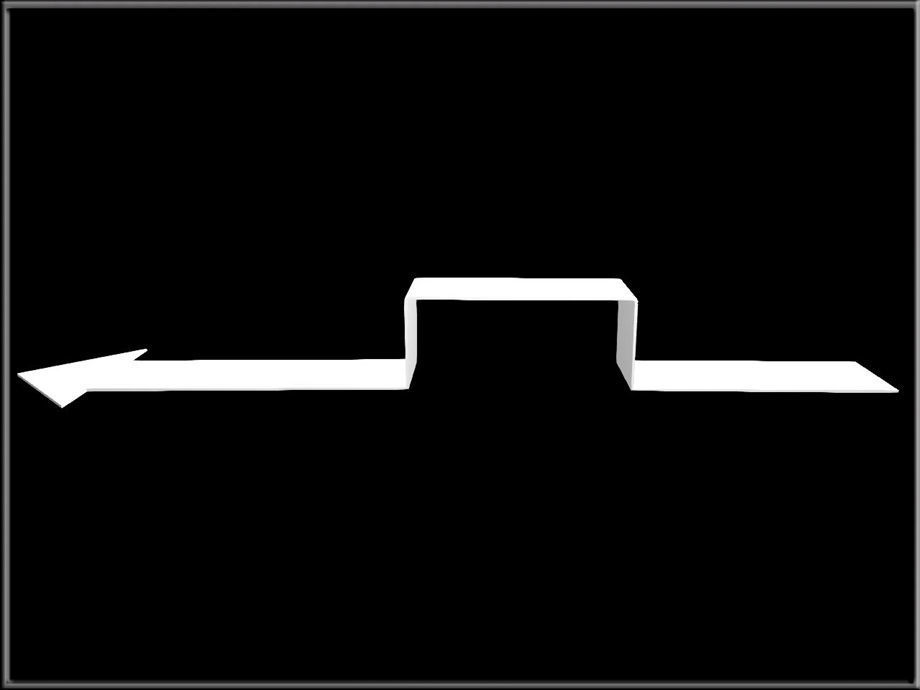 3D model Arrow Bending Over Wall VR / AR / low-poly | CGTrader