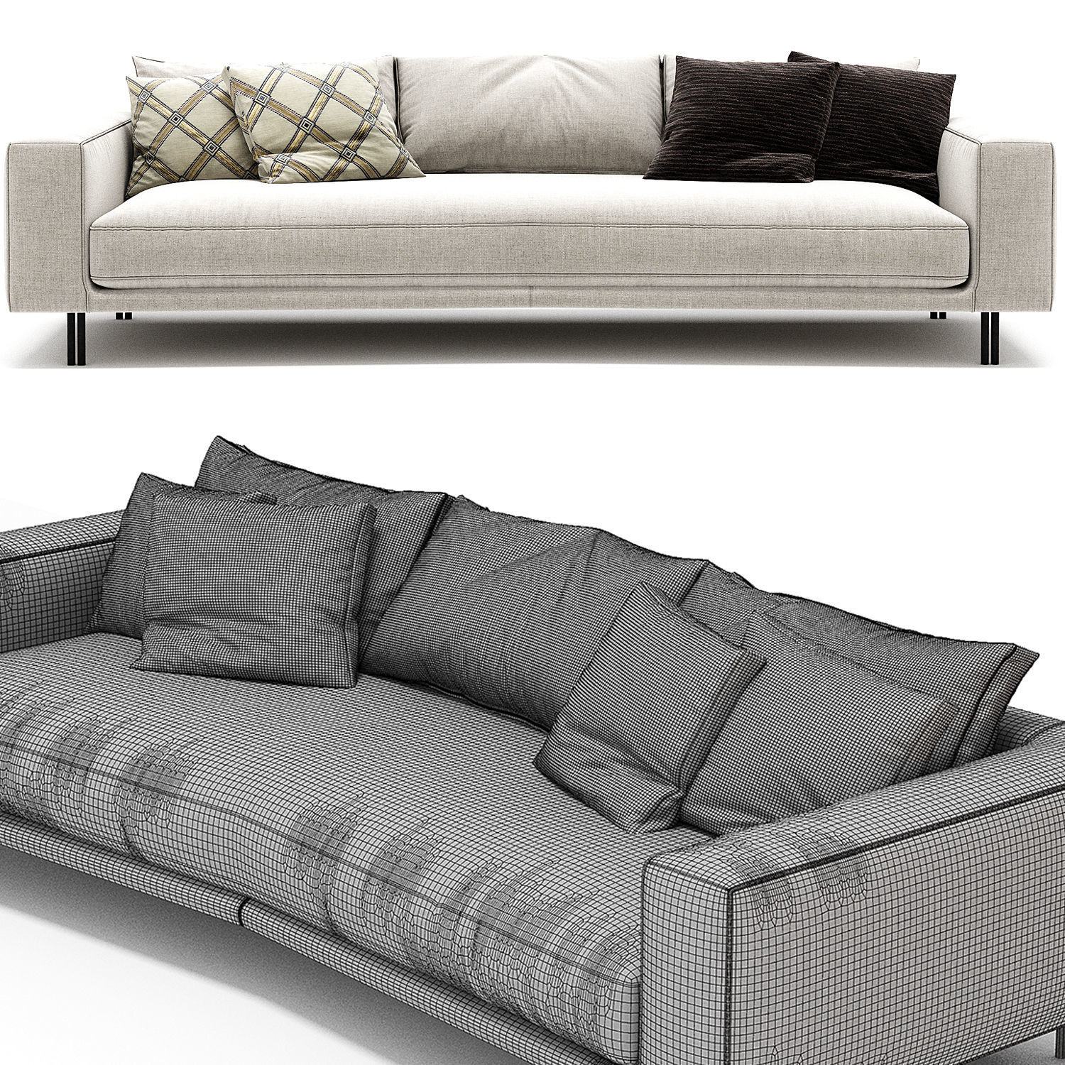 Inno Erba Italia Sofa 3D model | CGTrader