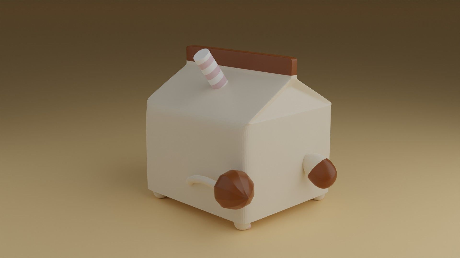 cow milk 3D model 3D printable | CGTrader