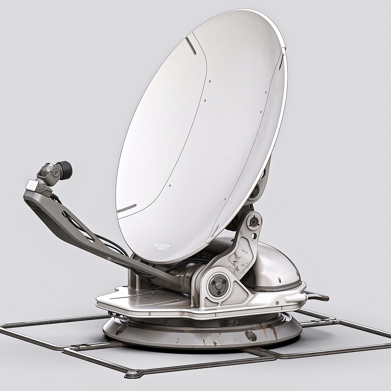 Sci-Fi Satellite Antenna 3D model | CGTrader