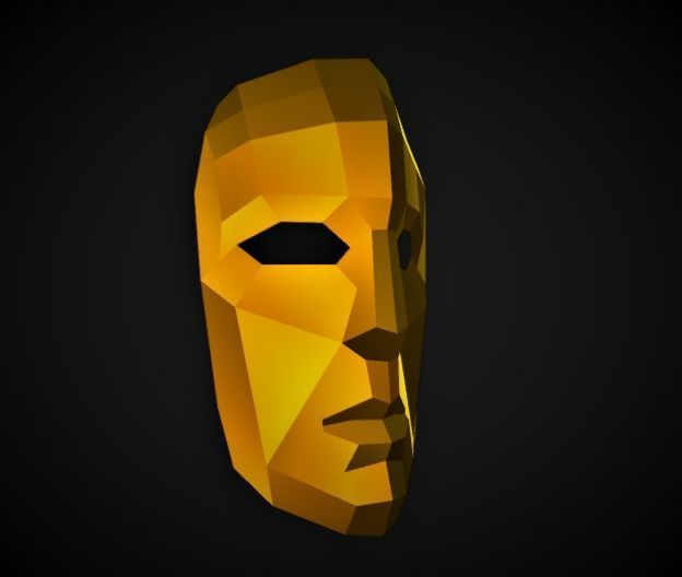 Male Face Mask - 3d Printable free 3D model | CGTrader