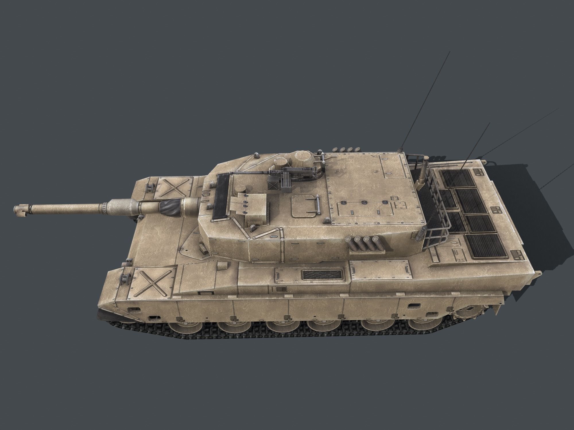 3D model Type 90 Main Battle Tank VR / AR / low-poly | CGTrader