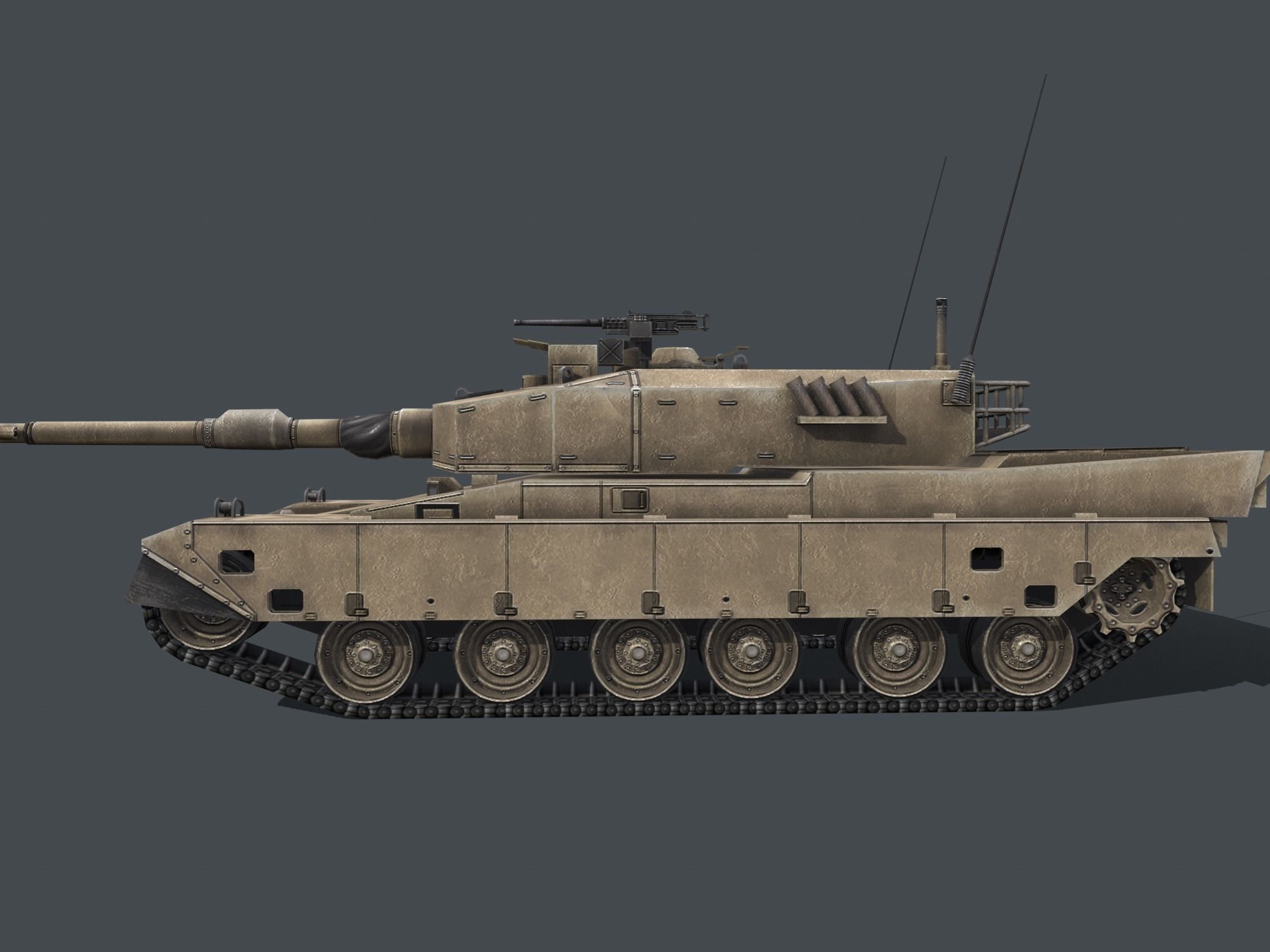 3D model Type 90 Main Battle Tank VR / AR / low-poly | CGTrader