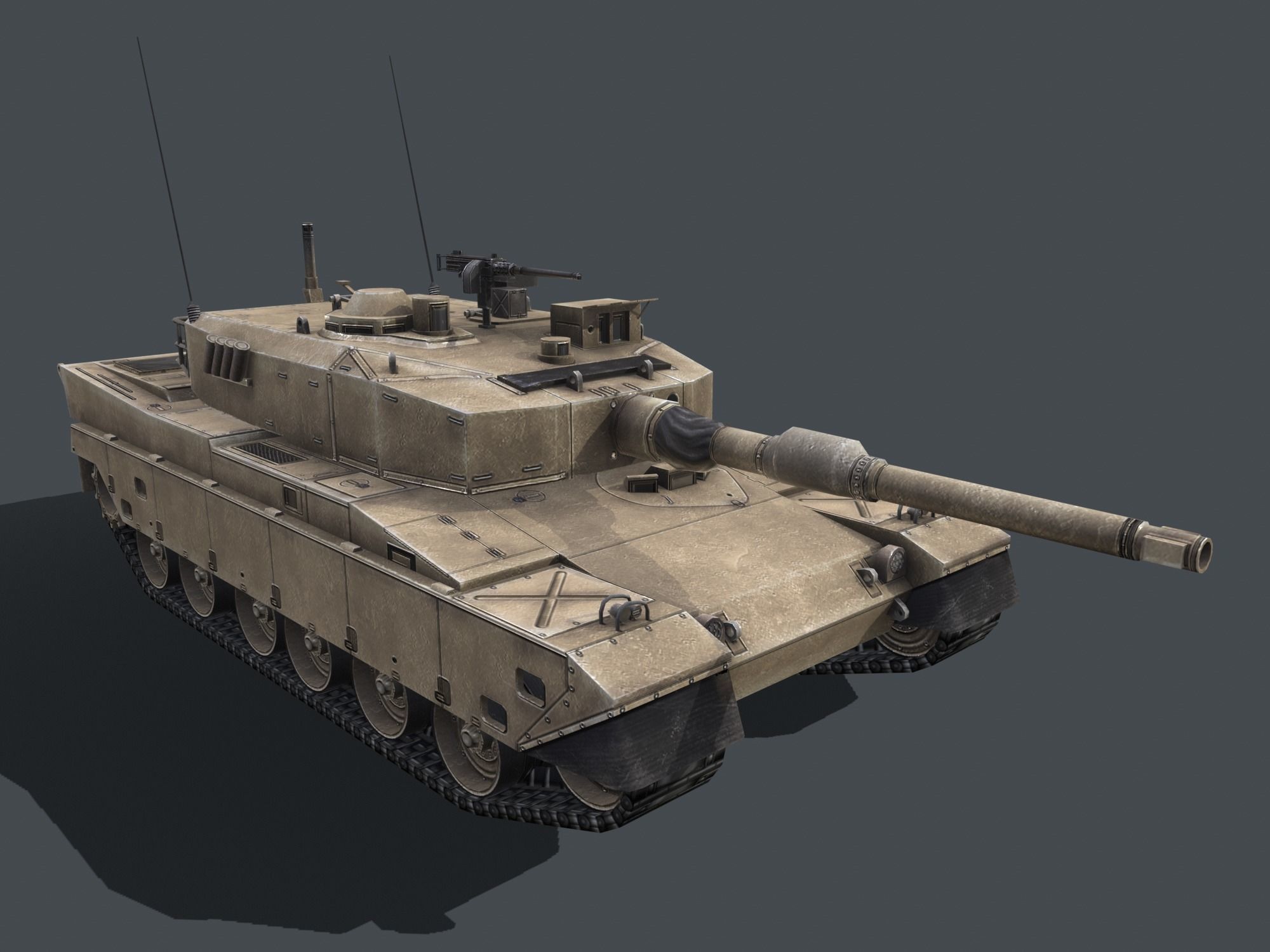 3D model Type 90 Main Battle Tank VR / AR / low-poly | CGTrader