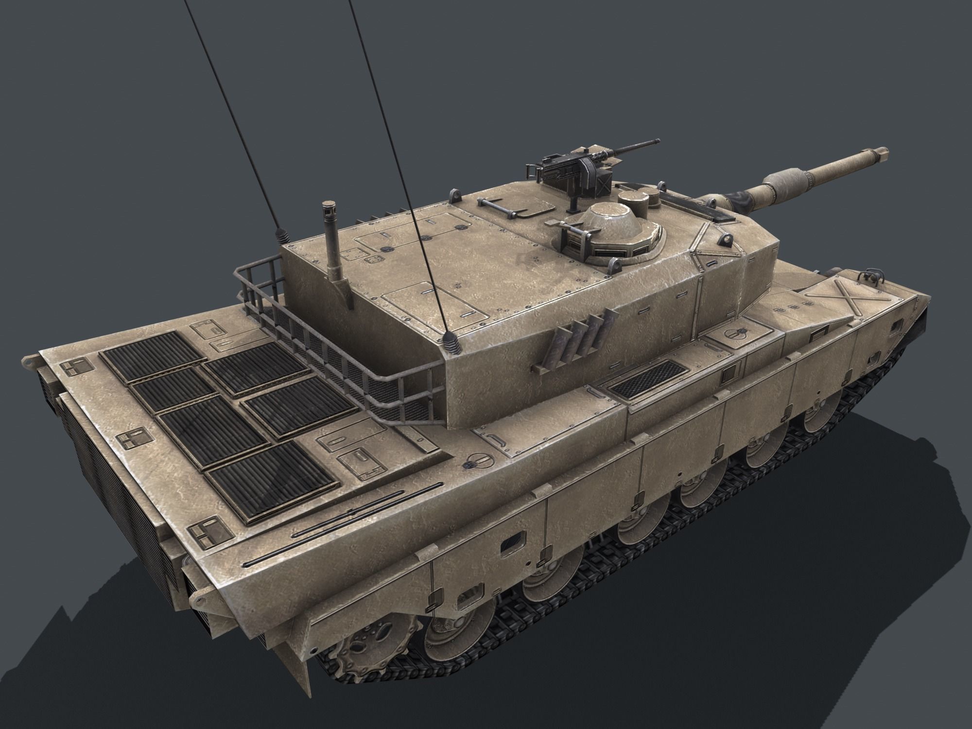 3D model Type 90 Main Battle Tank VR / AR / low-poly | CGTrader