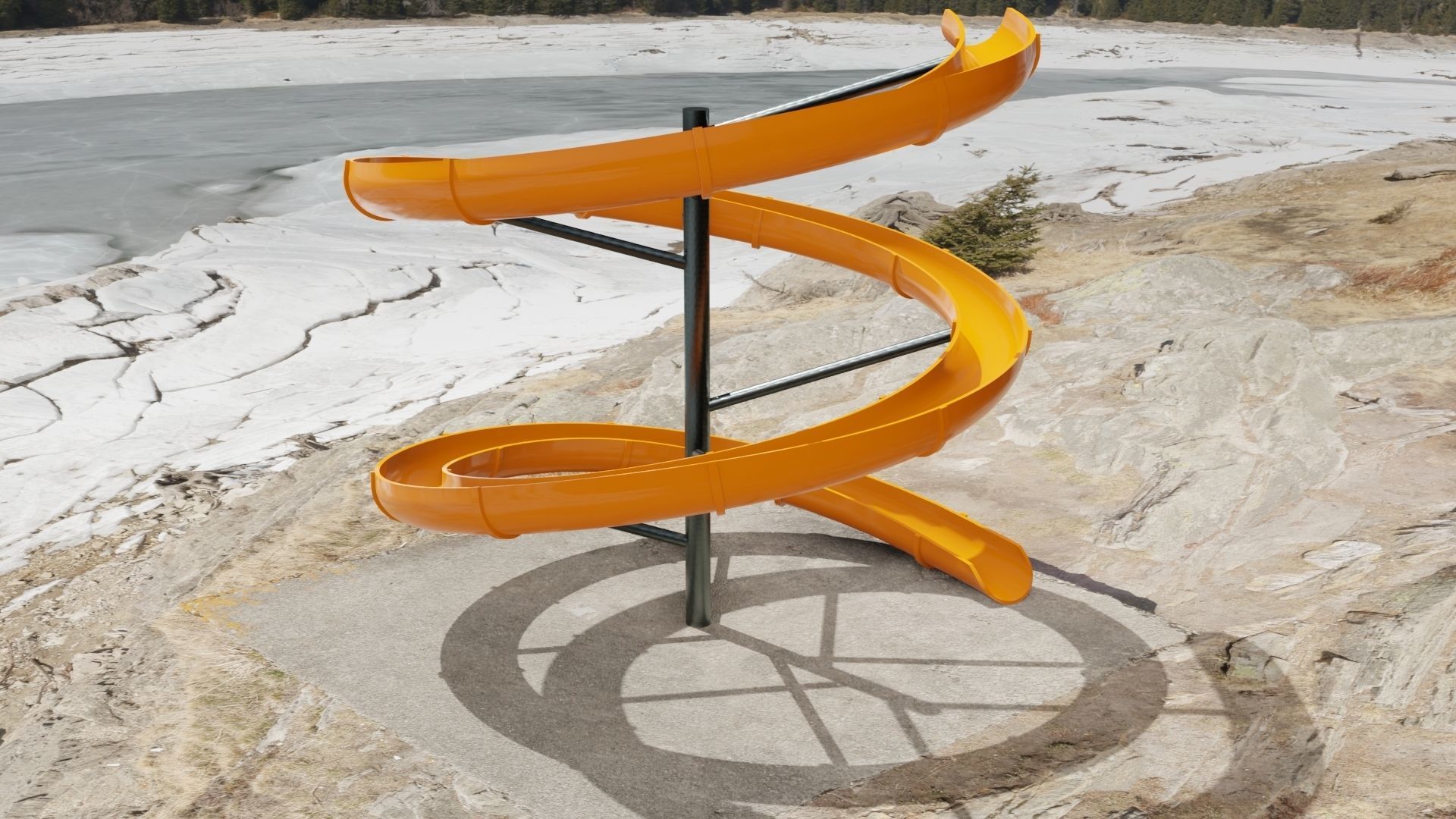 3D model Water Slide VR / AR / low-poly | CGTrader