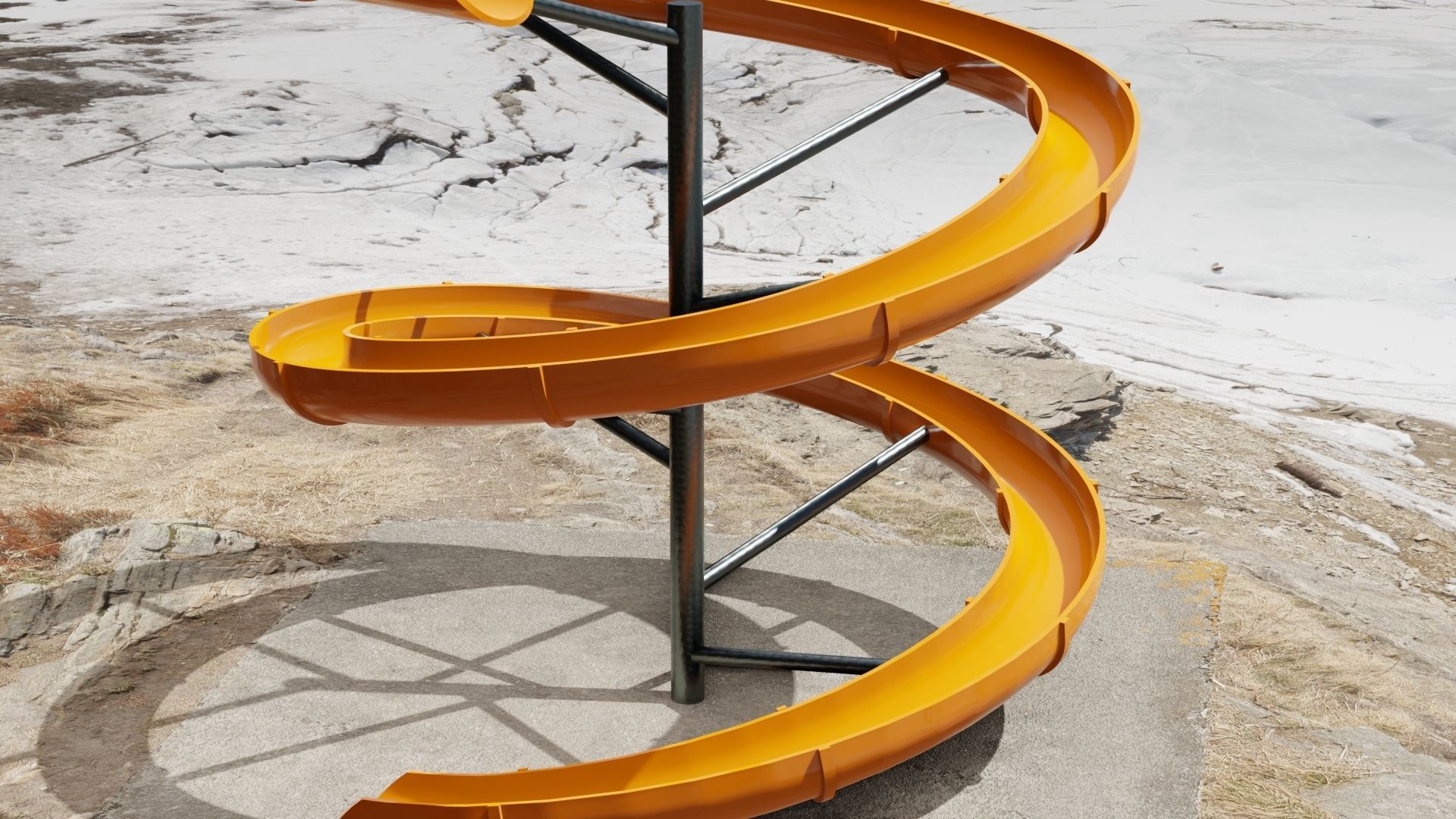 3D model Water Slide VR / AR / low-poly | CGTrader