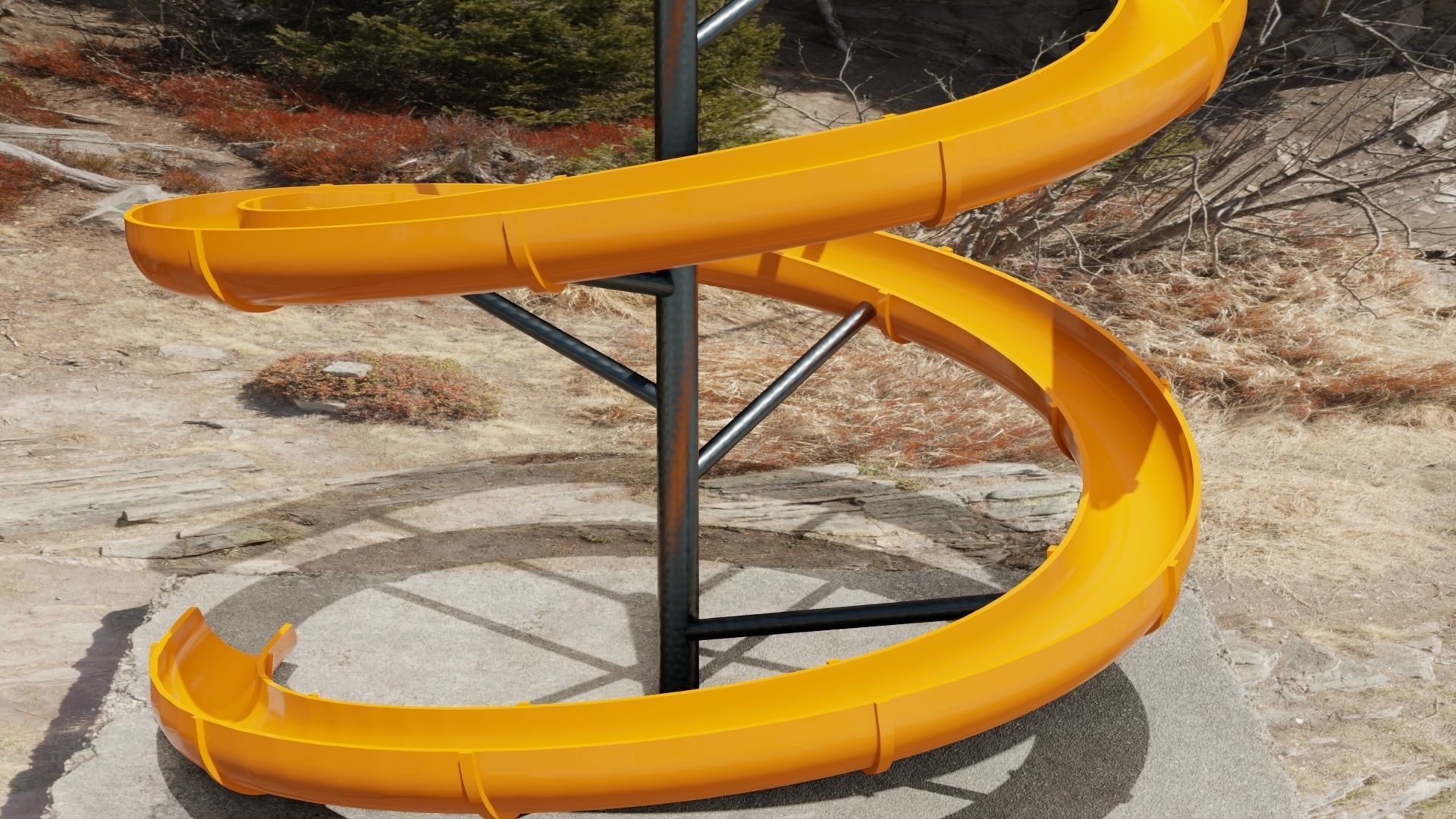 3D model Water Slide VR / AR / low-poly | CGTrader
