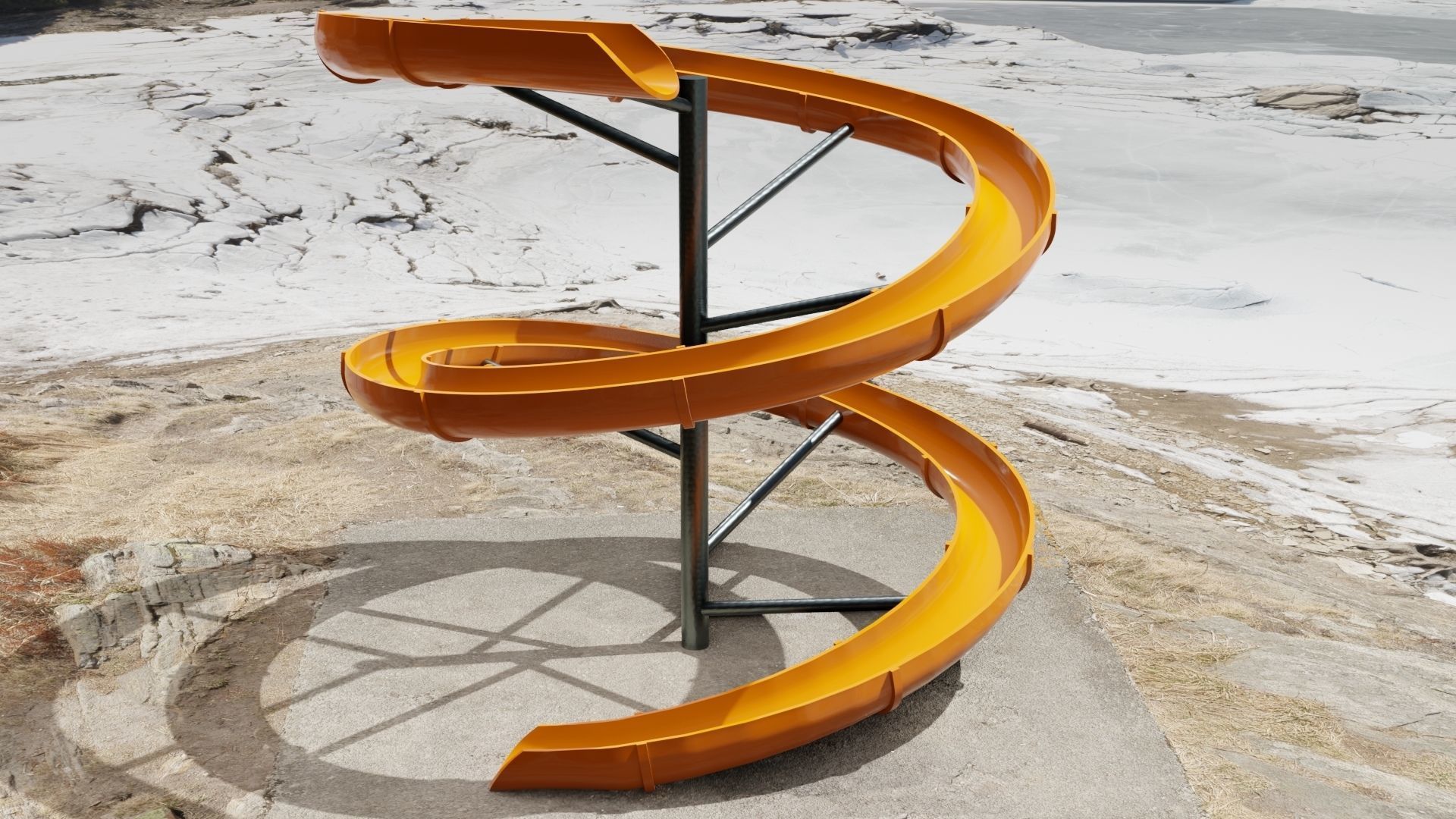 3D model Water Slide VR / AR / low-poly | CGTrader
