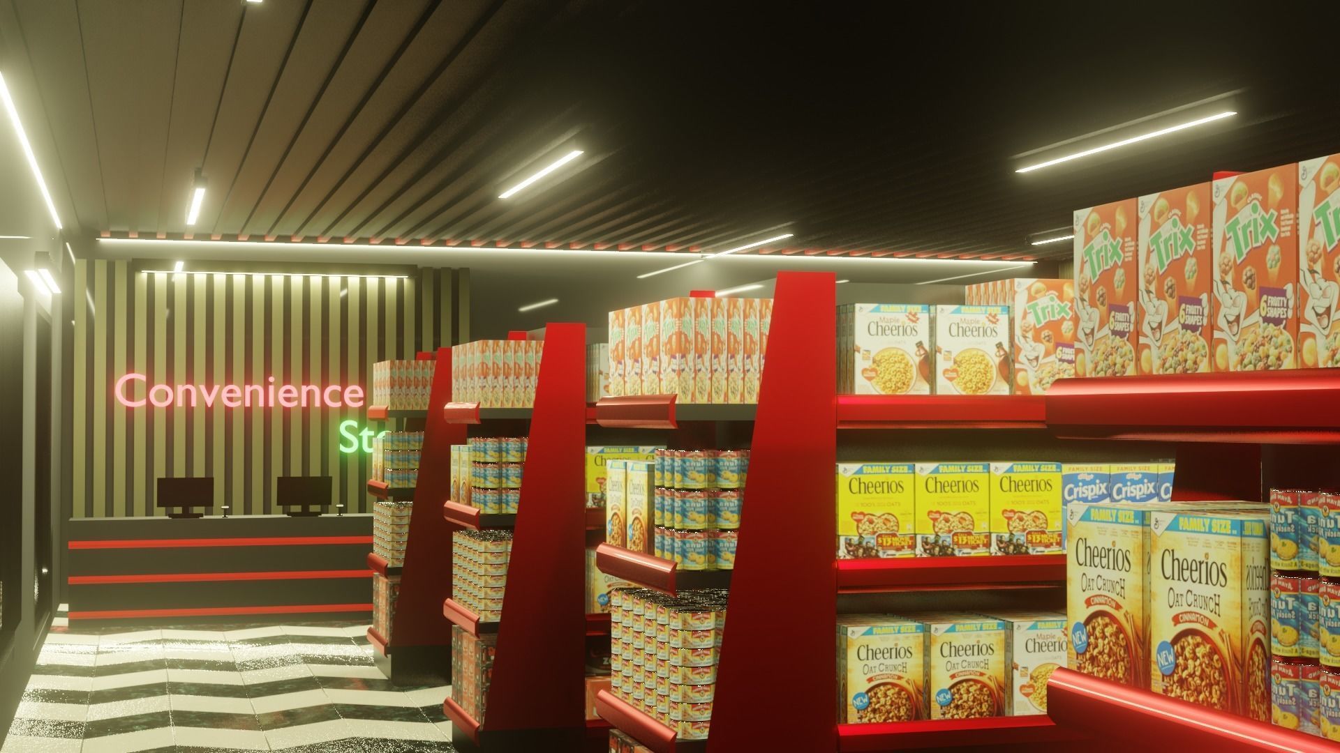 Convenience Store free VR / AR / low-poly 3D model | CGTrader