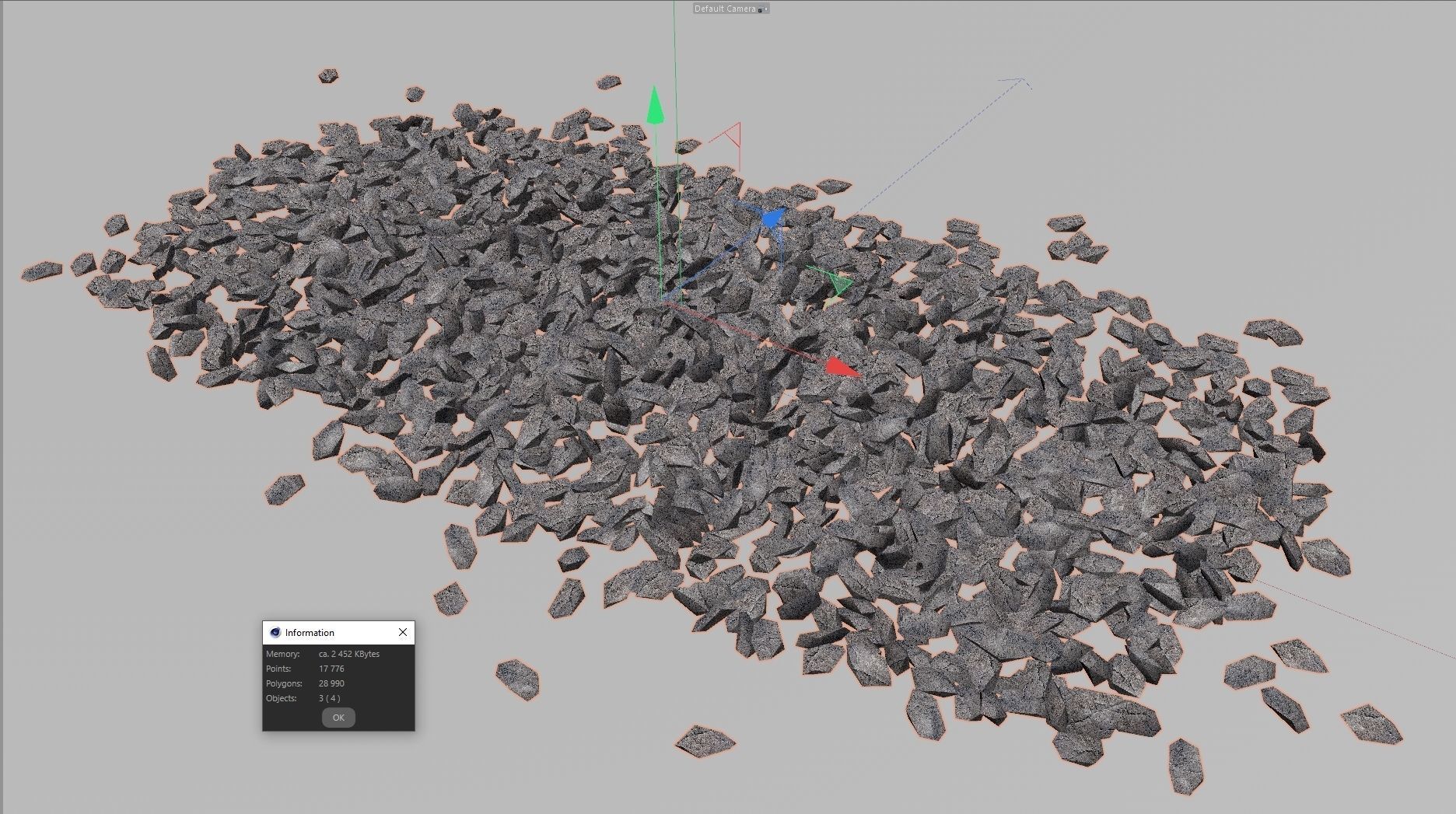 3D model Sharp rocks debris VR / AR / low-poly | CGTrader