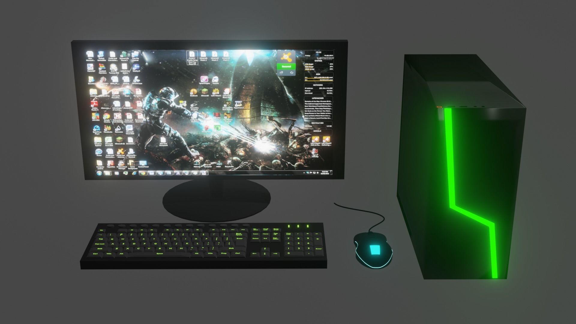 PC 3D MODEL 3D model animated | CGTrader