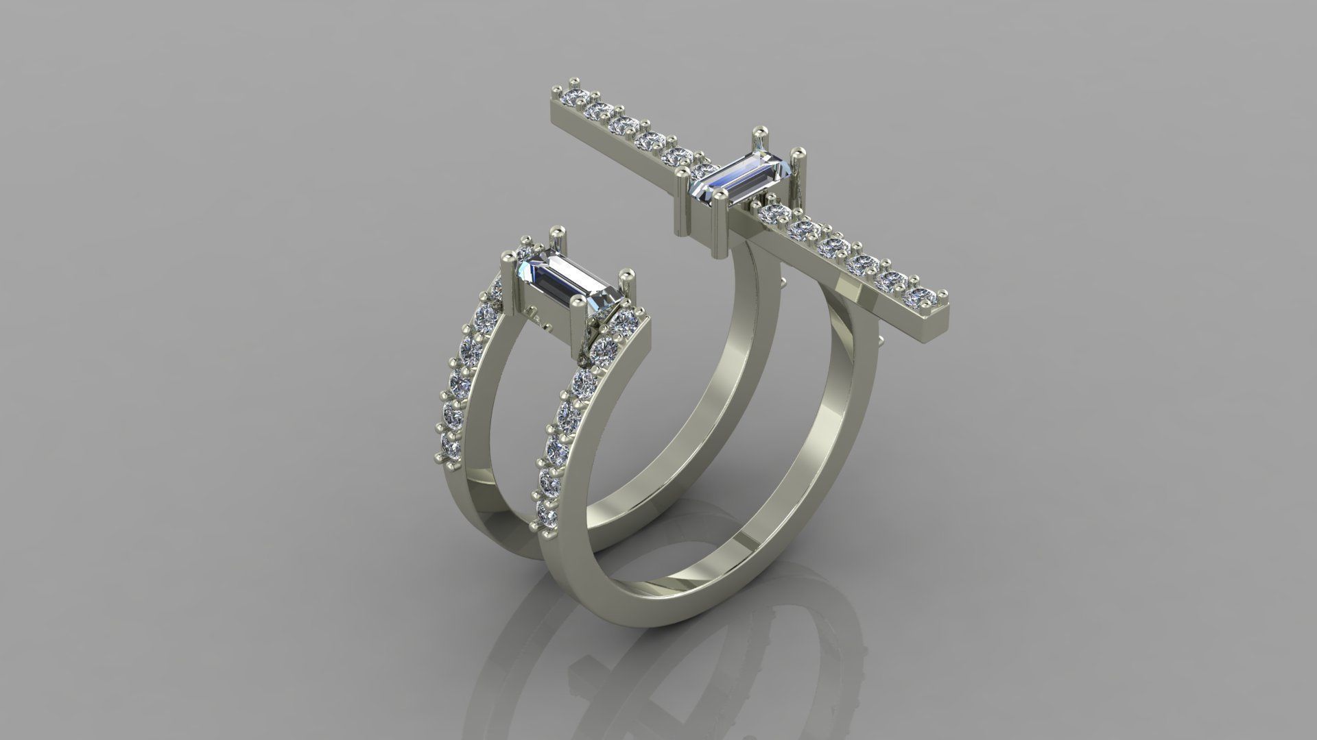 78 Engagement Ring Airplane 3D model 3D printable | CGTrader