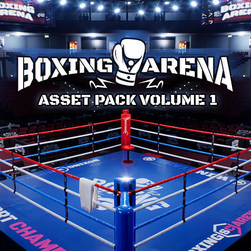 3D model BOXING ARENA - Game Ready Asset Pack Volume 1 VR / AR / low ...