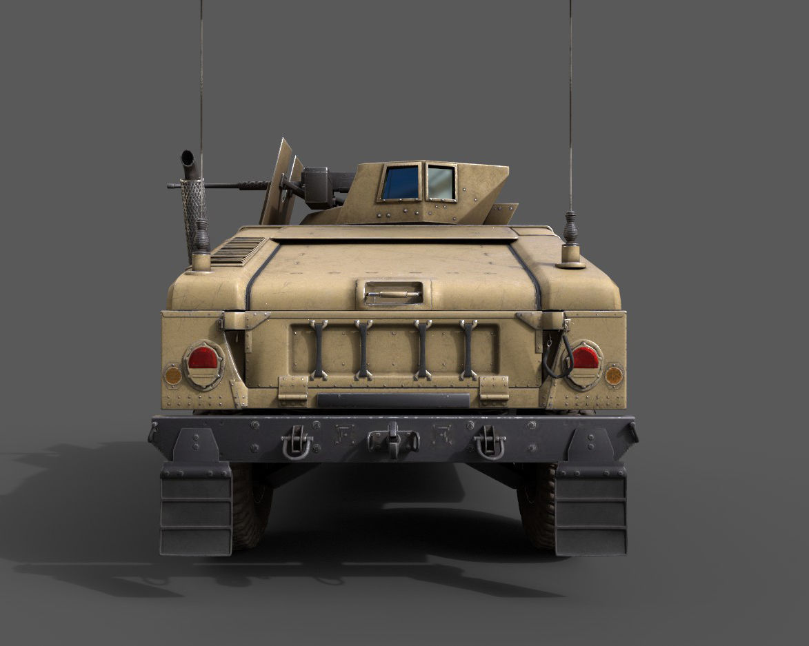 3D model Game-Ready Military Humvee VR / AR / low-poly | CGTrader