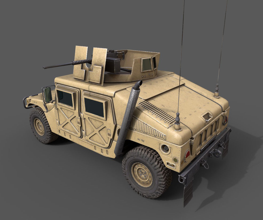 3D model Game-Ready Military Humvee VR / AR / low-poly | CGTrader