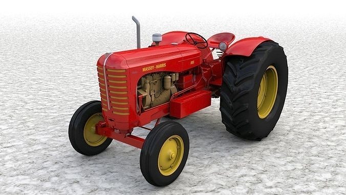 Massey Harris 555 1958 3D model | CGTrader