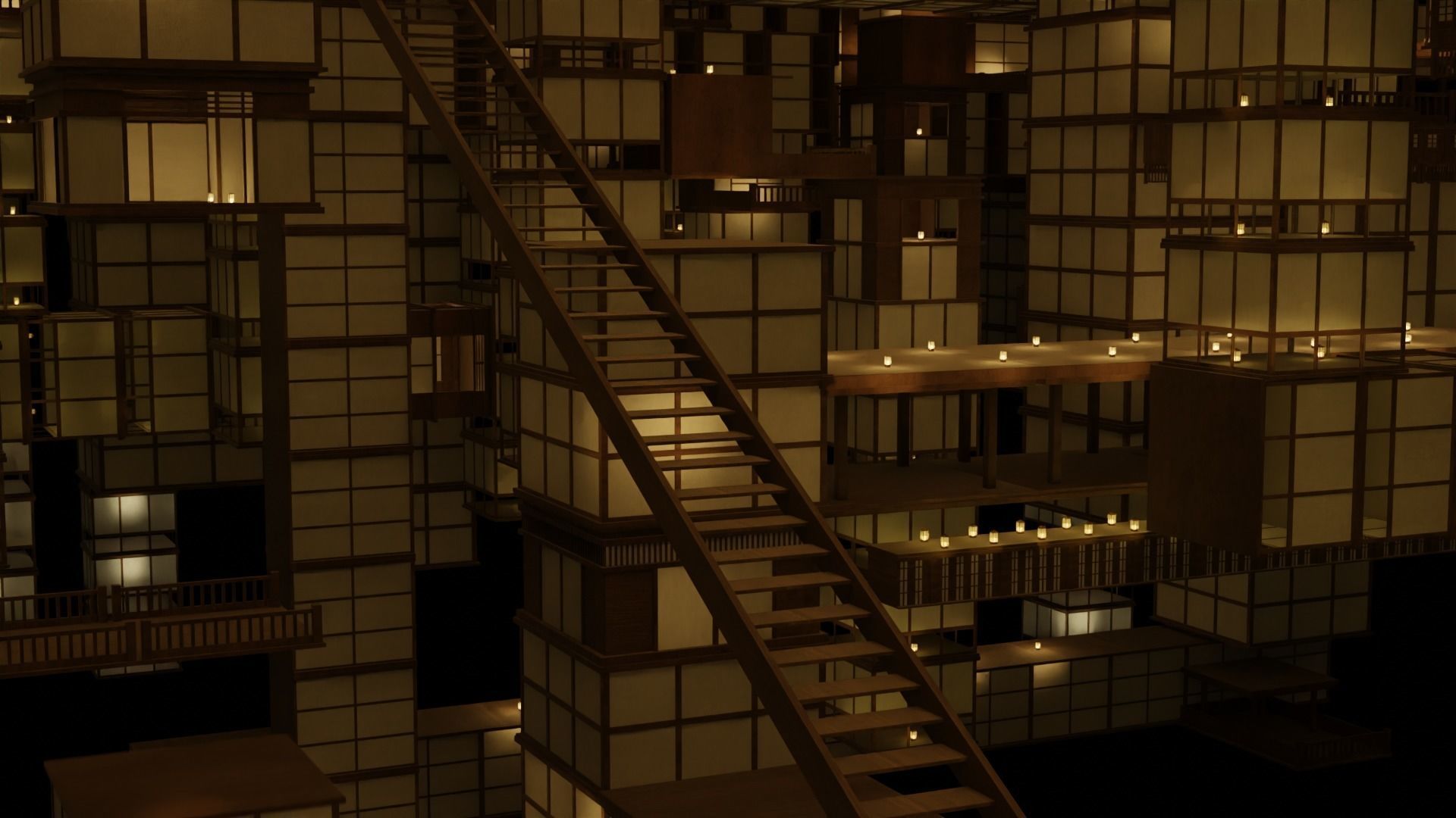 Infinity Castle Concept from Demon Slayer 3D model | CGTrader