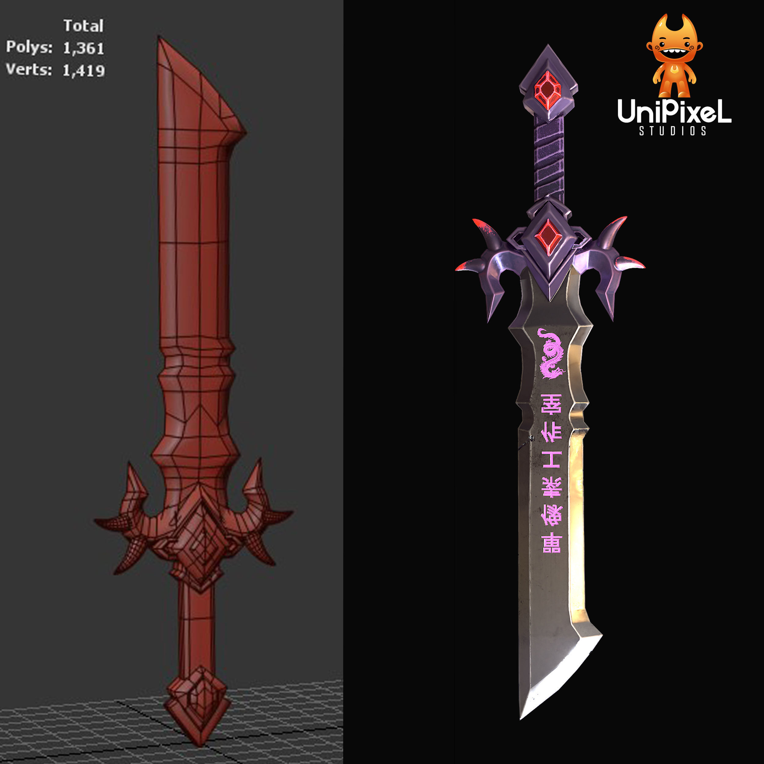 3D model fantasy Swords for low poly games VR / AR / low-poly | CGTrader
