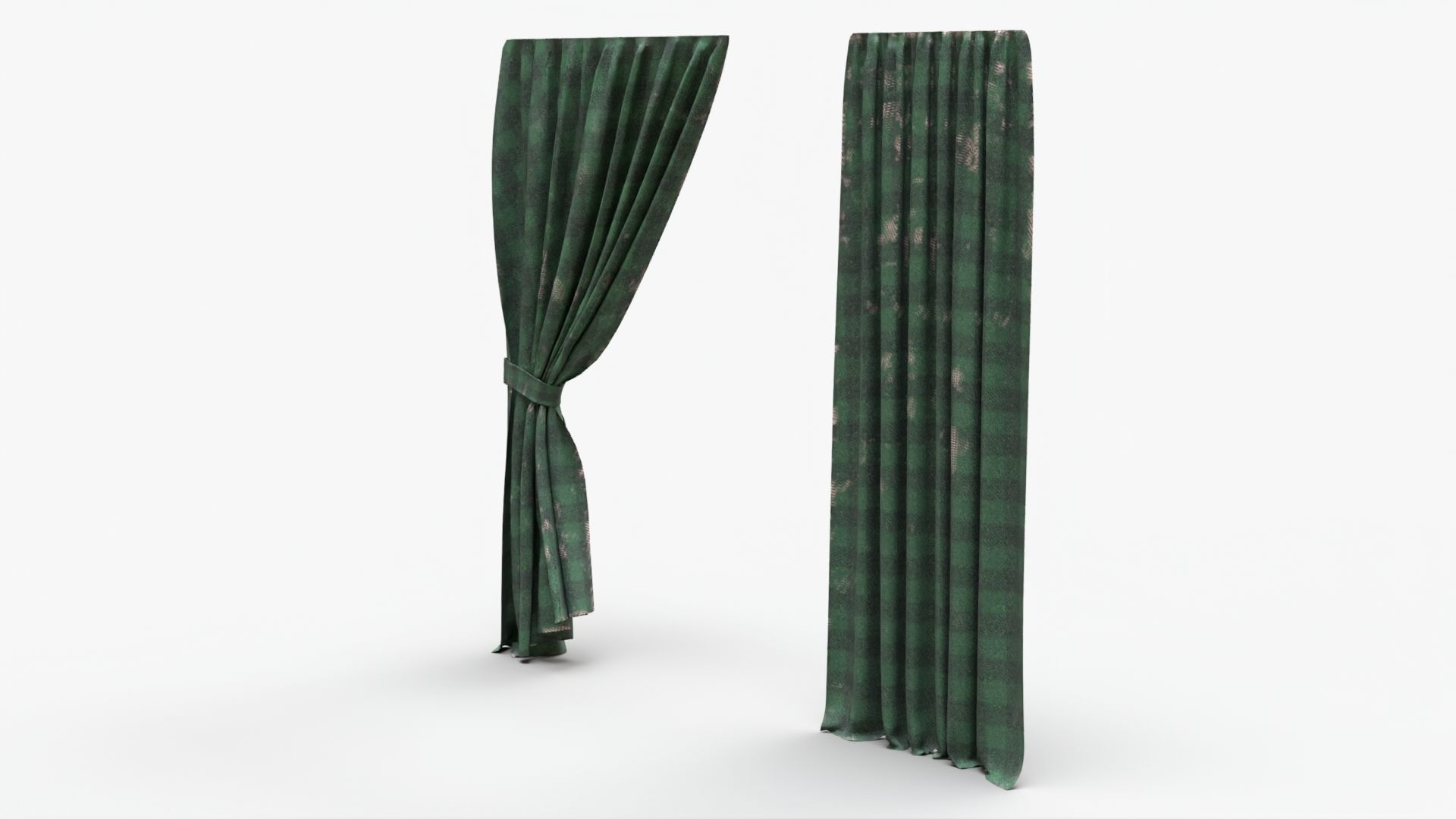4K Damaged Old Curtain 3D model | CGTrader
