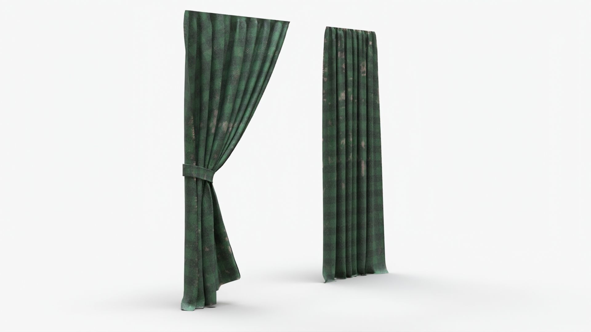4K Damaged Old Curtain 3D model | CGTrader