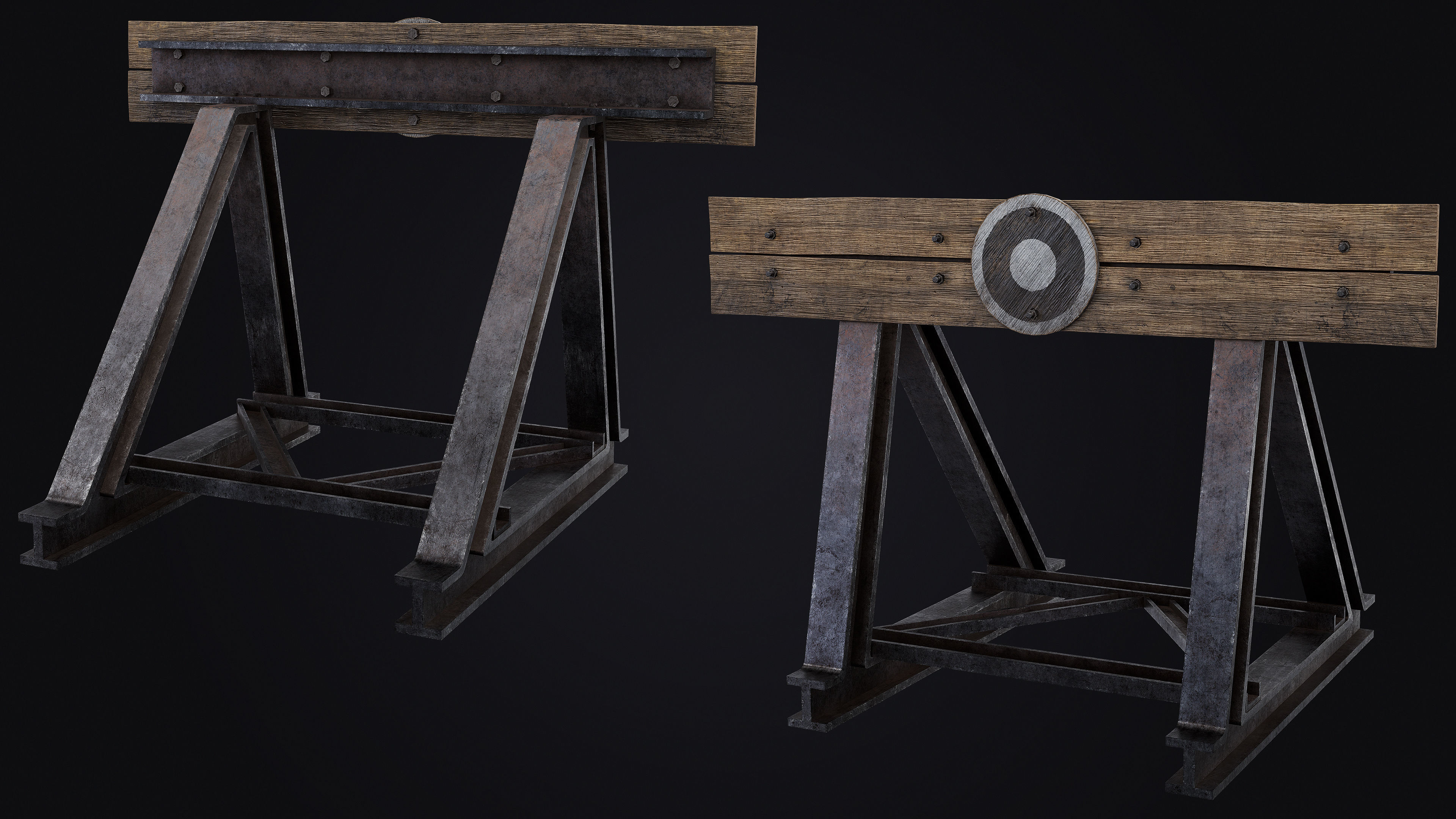 3D model Mine Signs VR / AR / low-poly | CGTrader