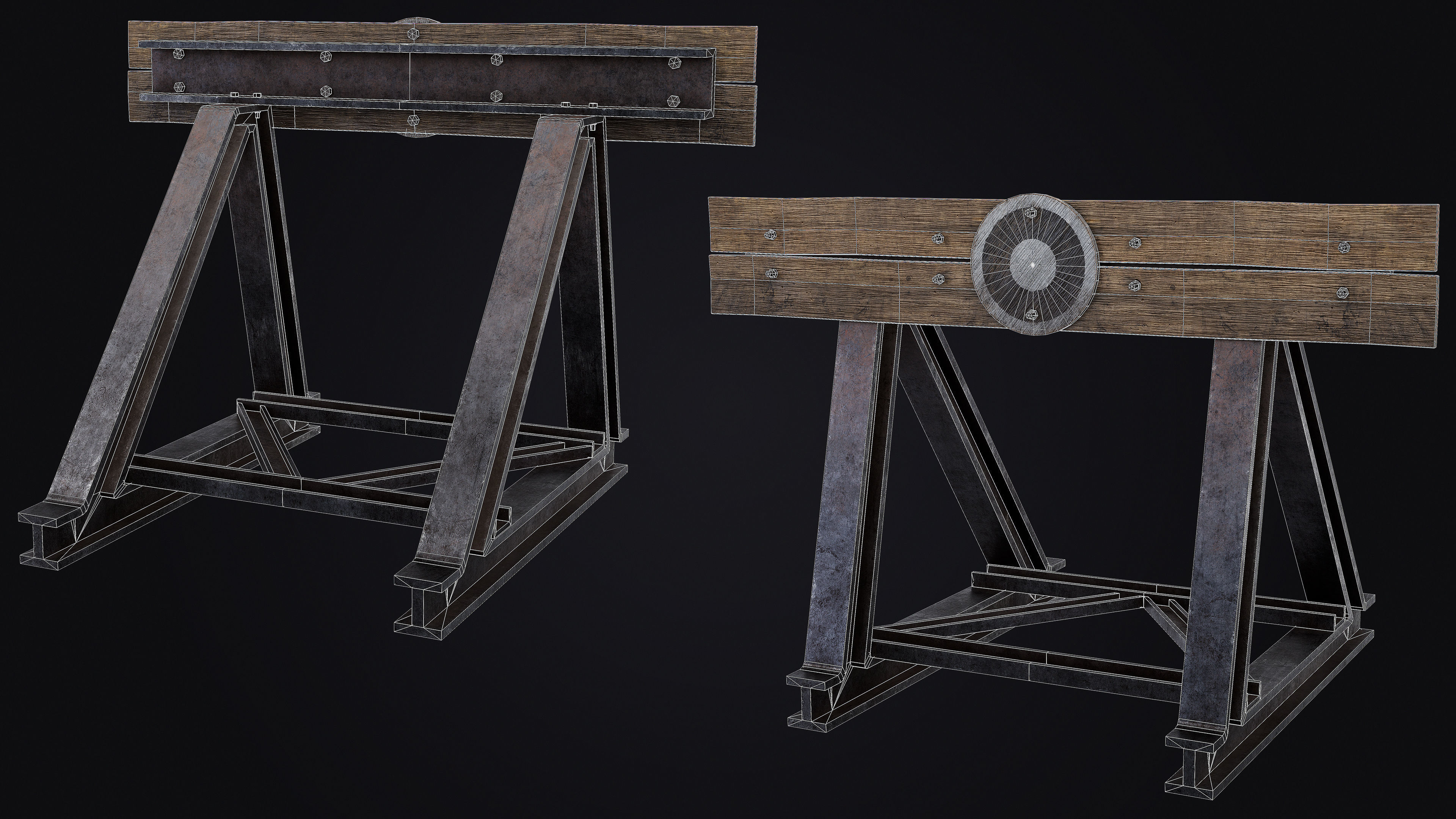 3D model Mine Signs VR / AR / low-poly | CGTrader
