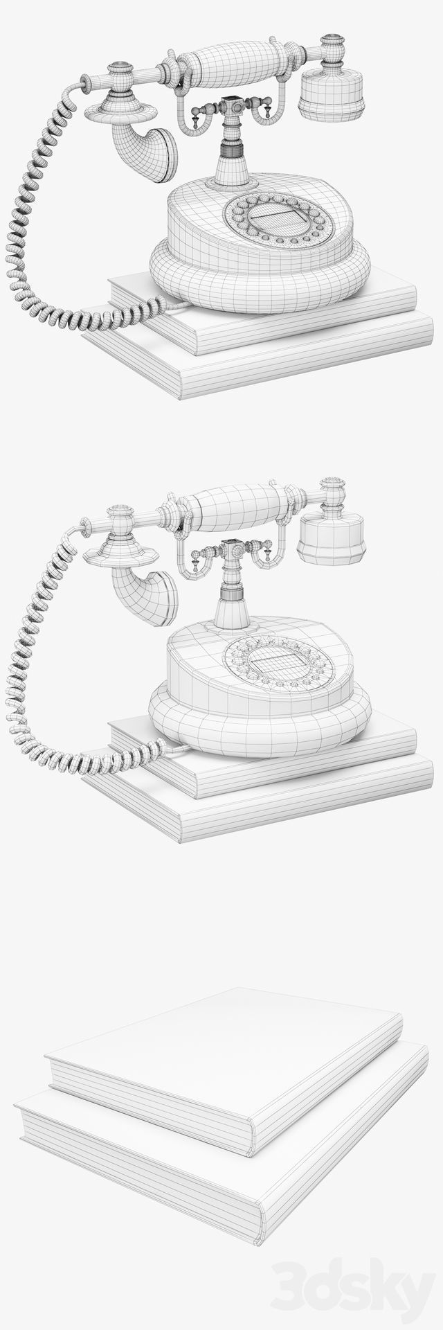 Retro Phone 3D model | CGTrader