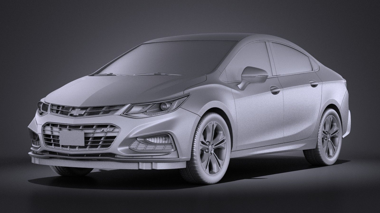 Chevrolet Cruze sedan 2016 VRAY 3D model | CGTrader