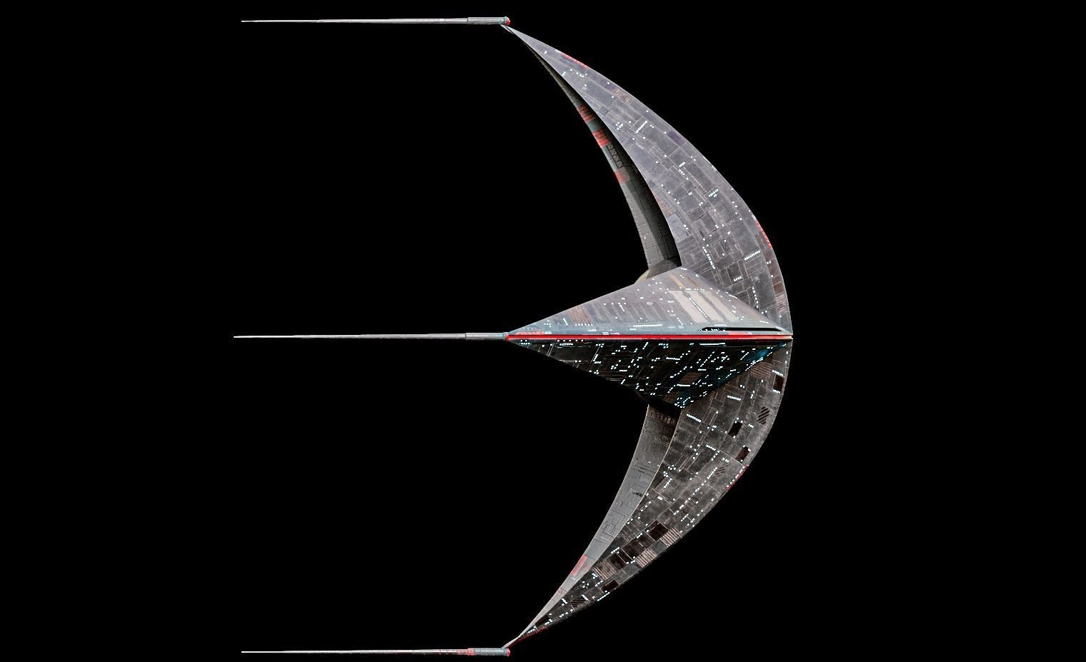 3D model Sci-Fi Starfish Spaceship Lowpoly Game Ready VR / AR / low ...