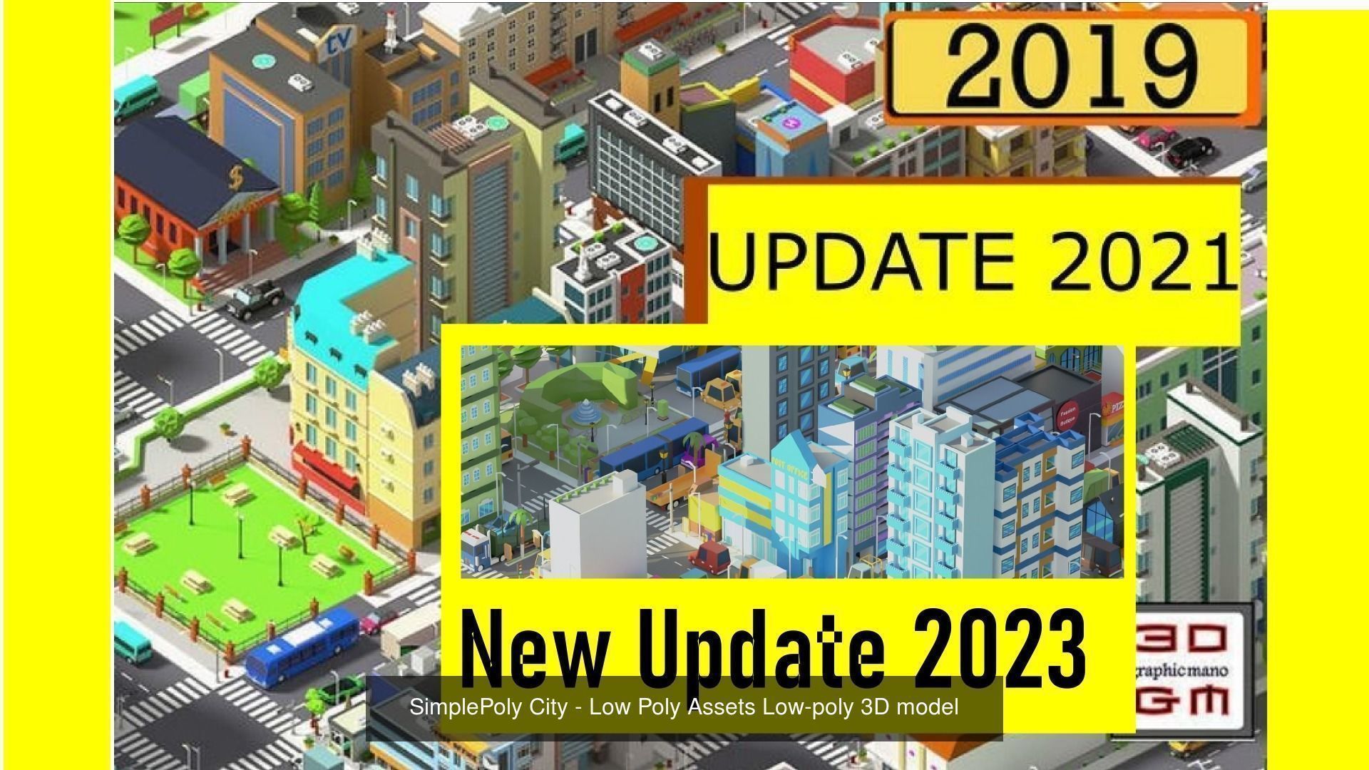 Simple poly 1 and 2 Collection VR / AR / low-poly | CGTrader