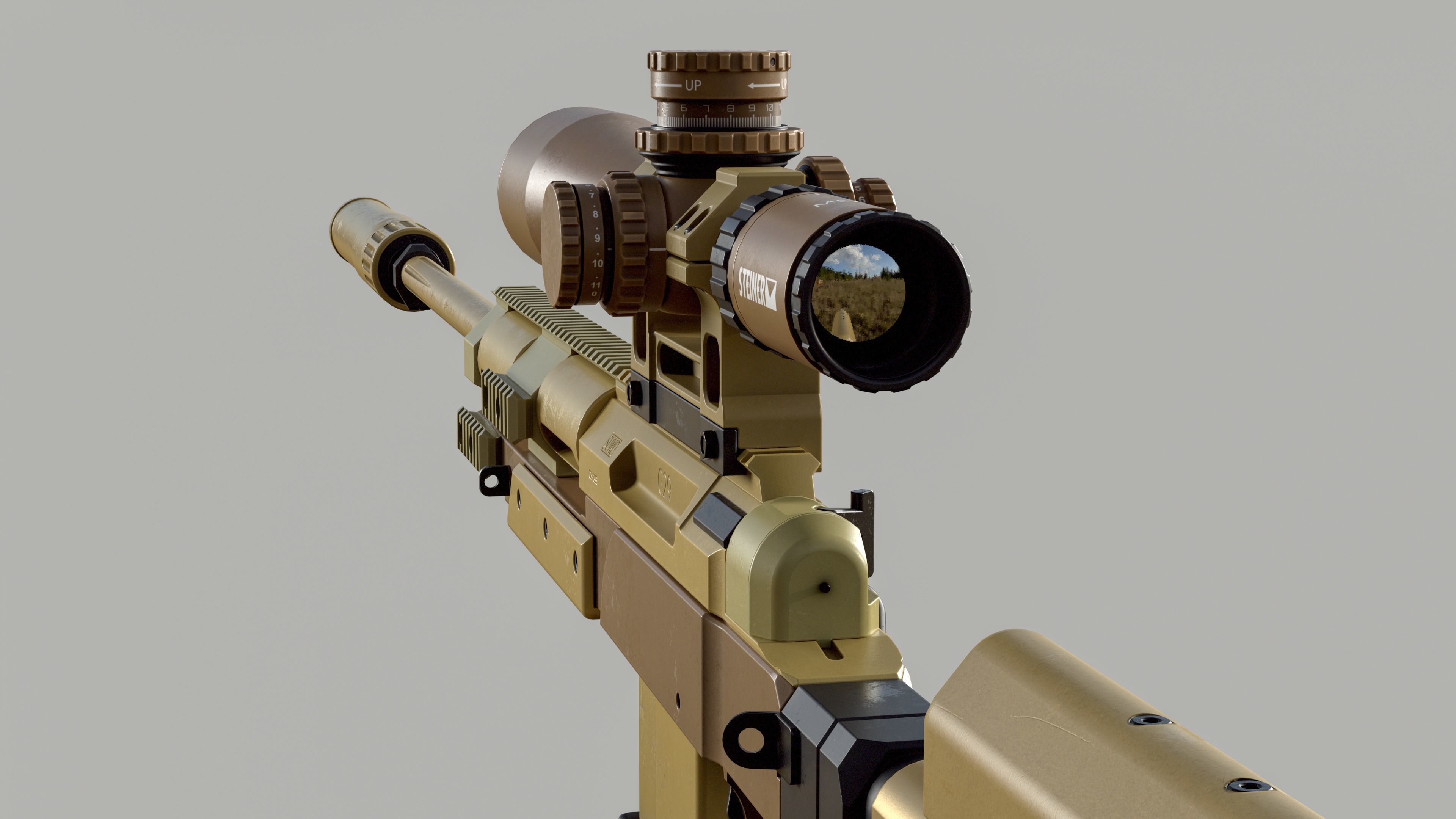 3D model Haenel RS9 - G29 - Replice - LOW POLY VR / AR / low-poly ...