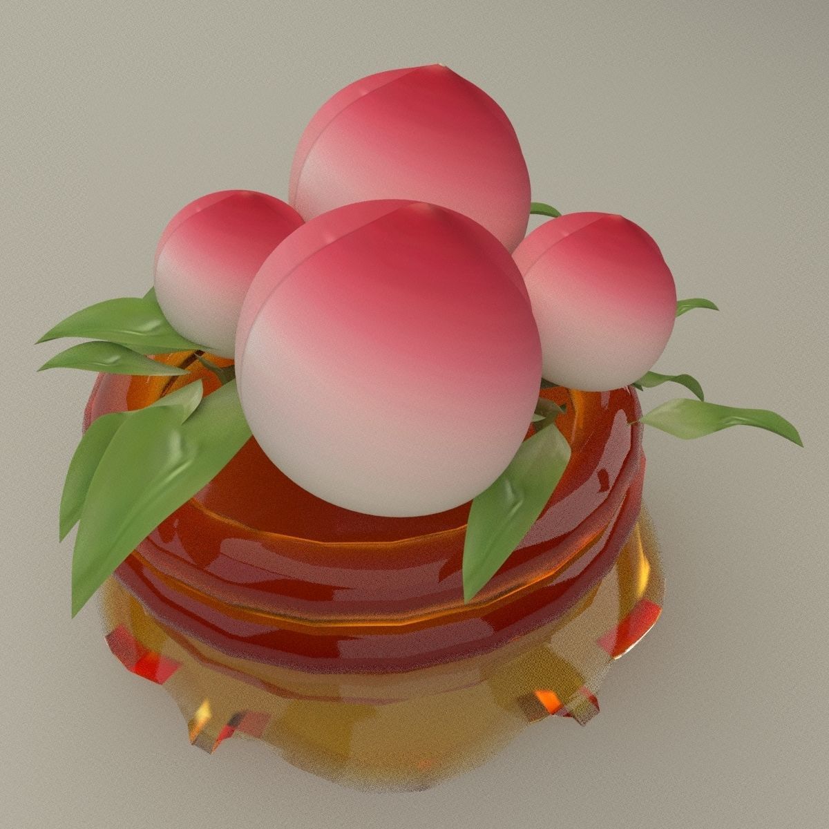 Chinese peach 3D model | CGTrader