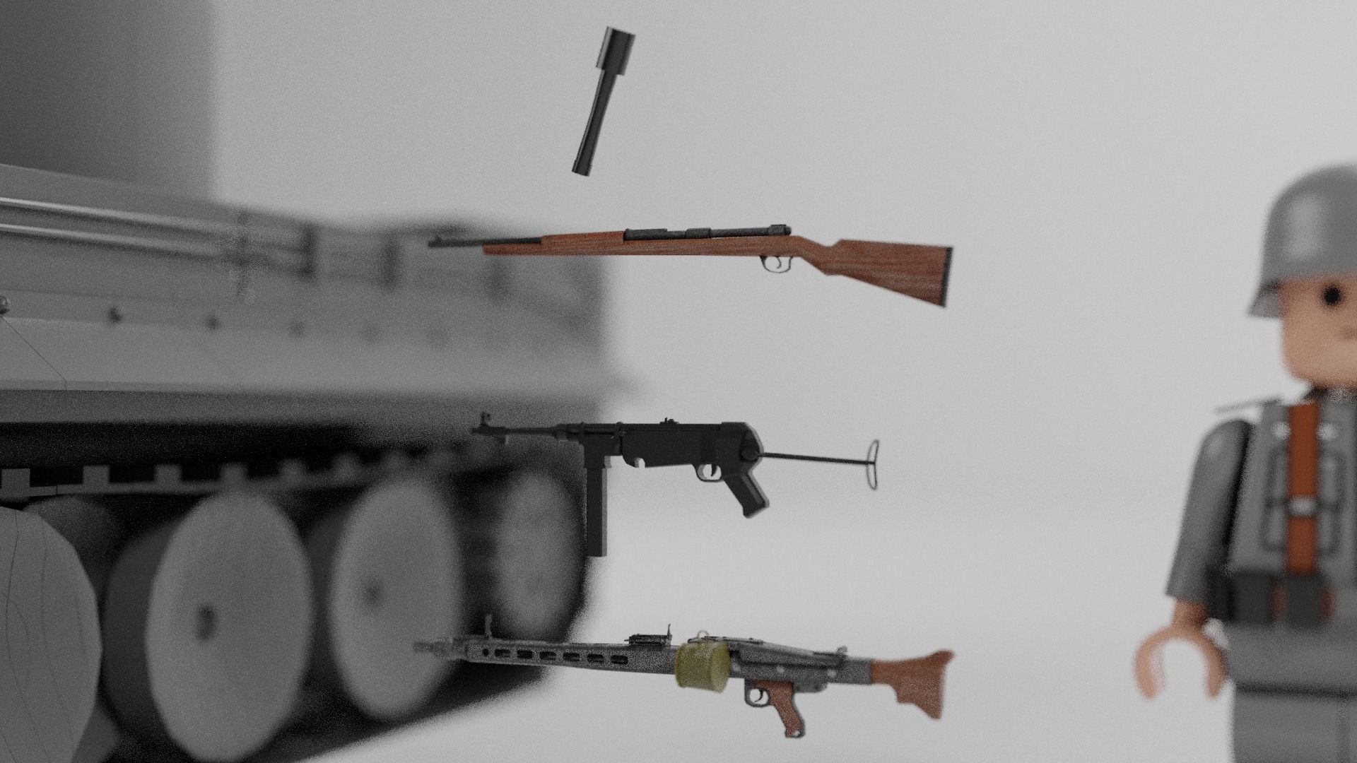 3D model Lego WW2 Soldiers and Tanks VR / AR / low-poly | CGTrader