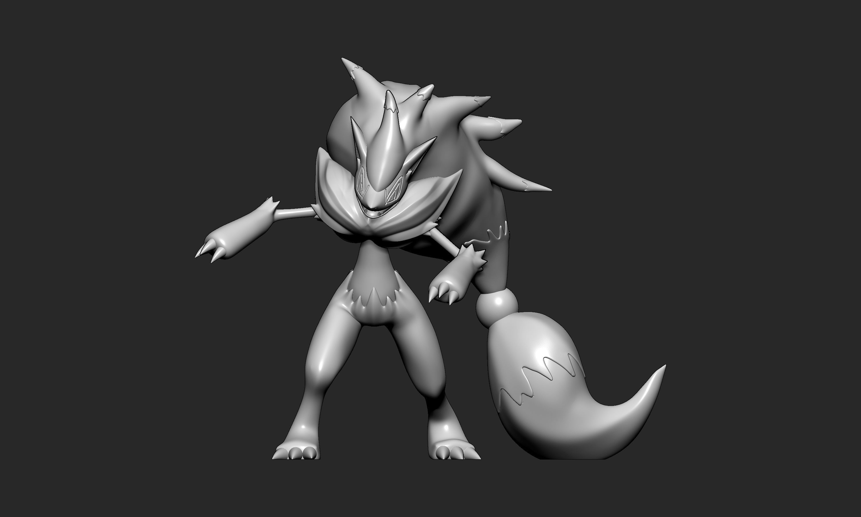 Pokemon - Zoroark 3D model 3D printable | CGTrader