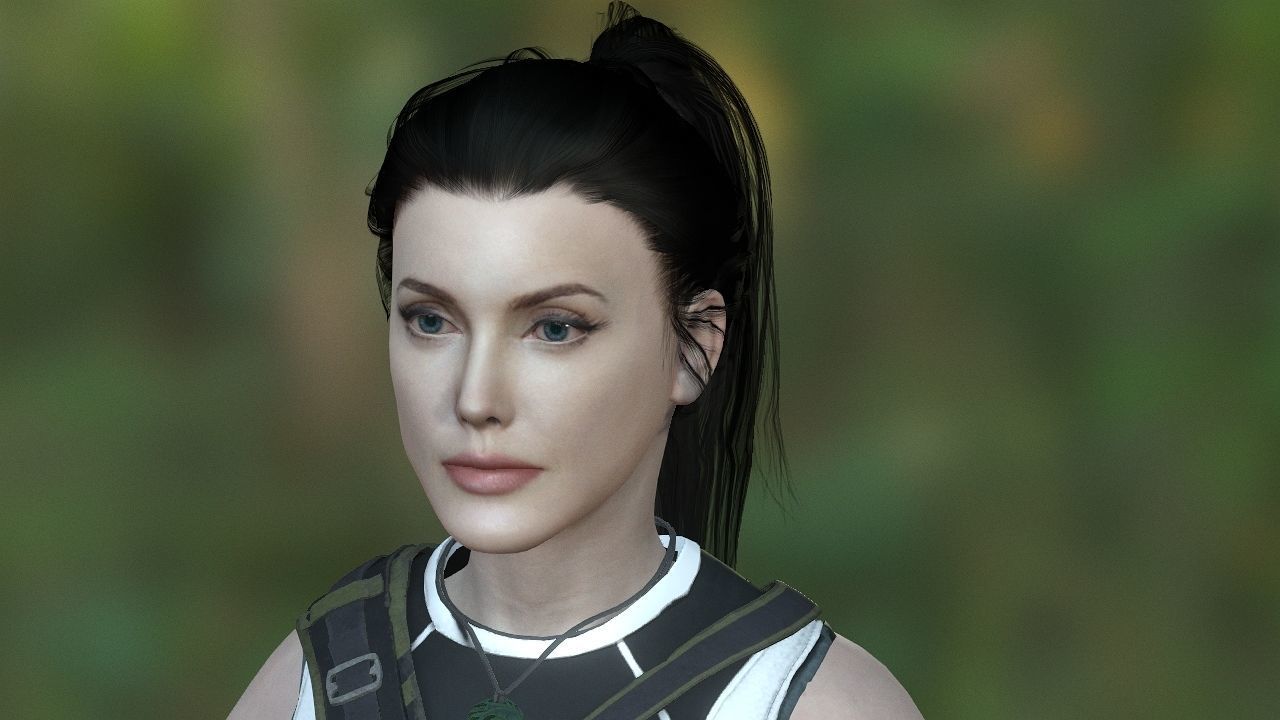 3D model Angelina Jolie as Lara Croft VR / AR / low-poly | CGTrader