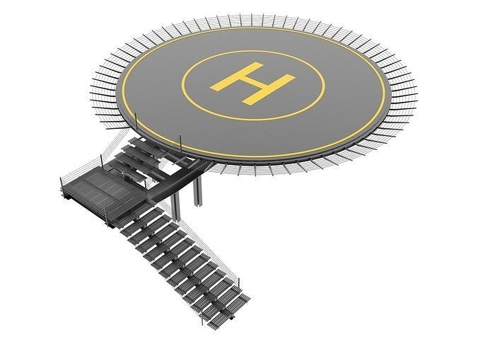 Helipad 3D model | CGTrader