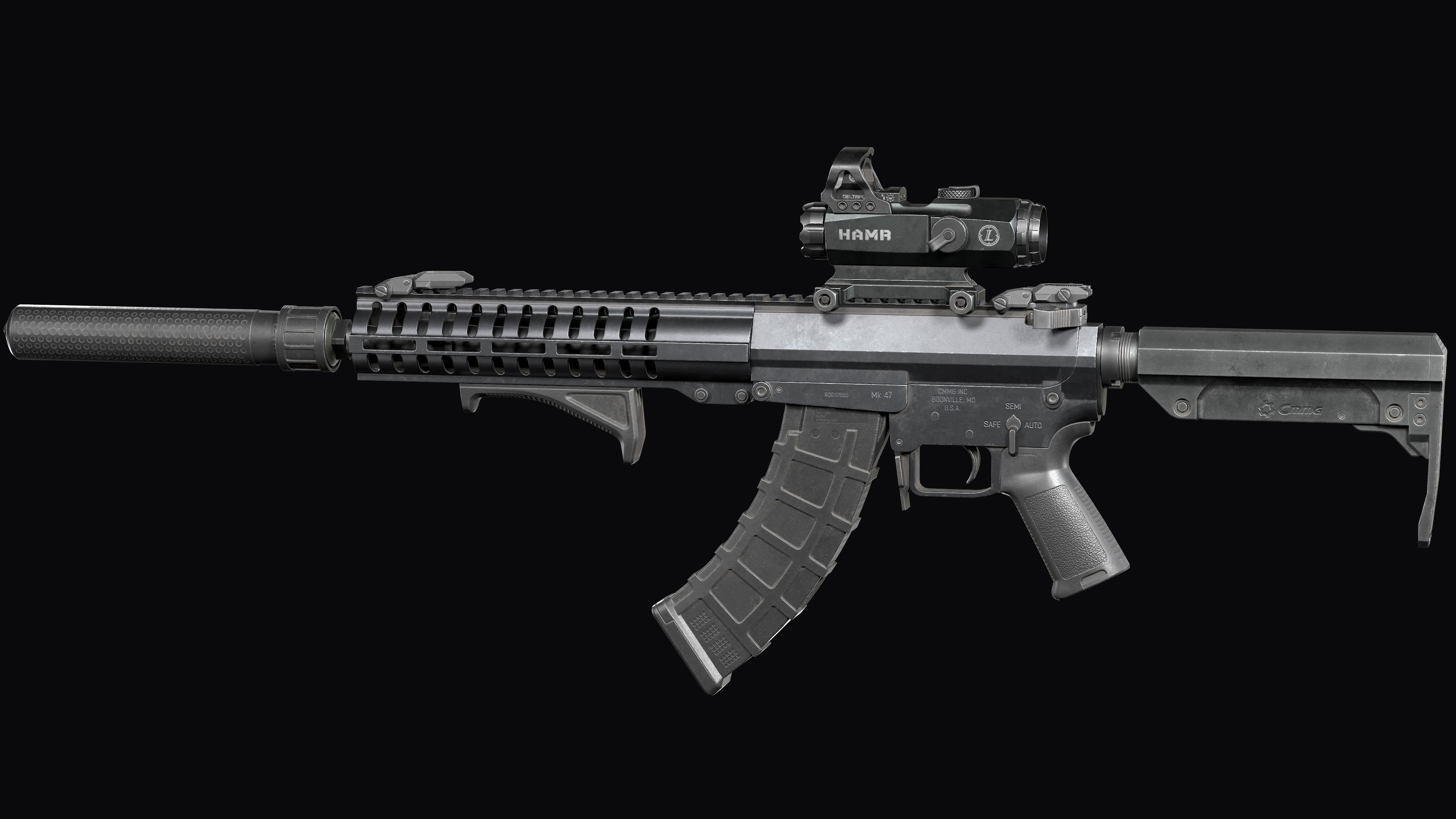 3D Model Collection Tactical Modular Modern Assault Rifles gun Weapon ...