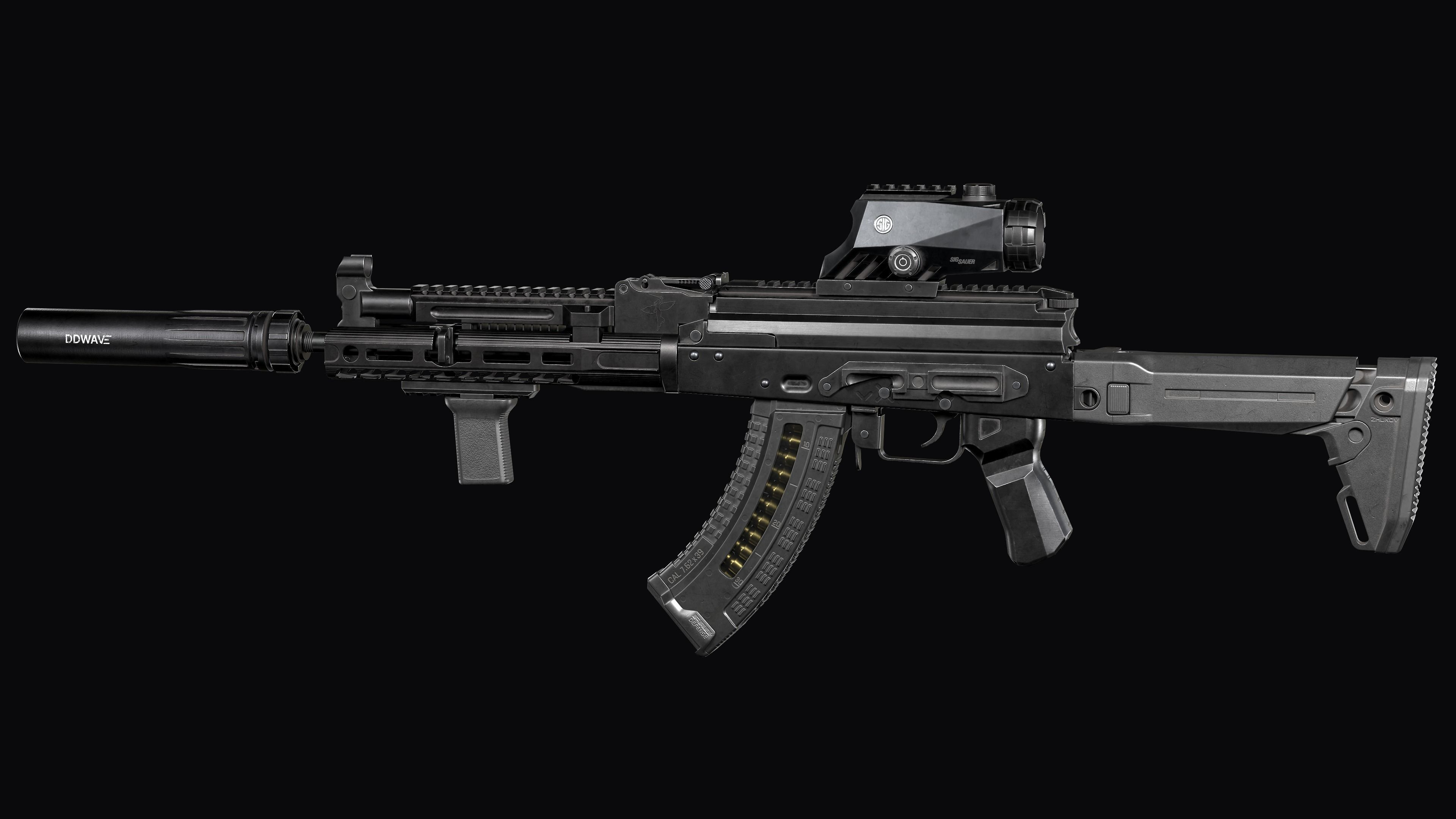 3D Model Collection Tactical Modular Modern Assault Rifles gun Weapon ...