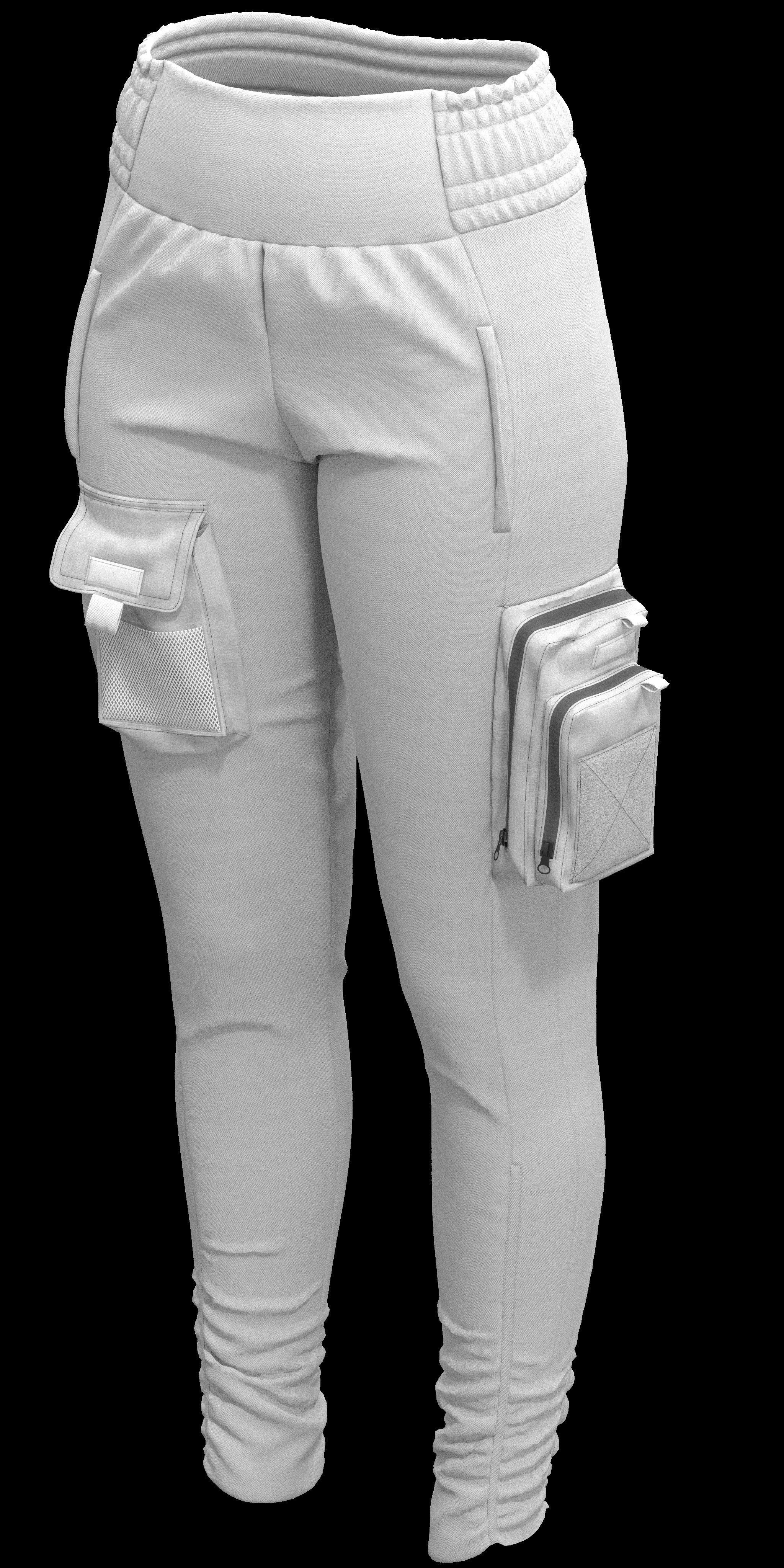 17 BASIC WOMENS PANTS Marvelous Designer CLO3D 3D model | CGTrader