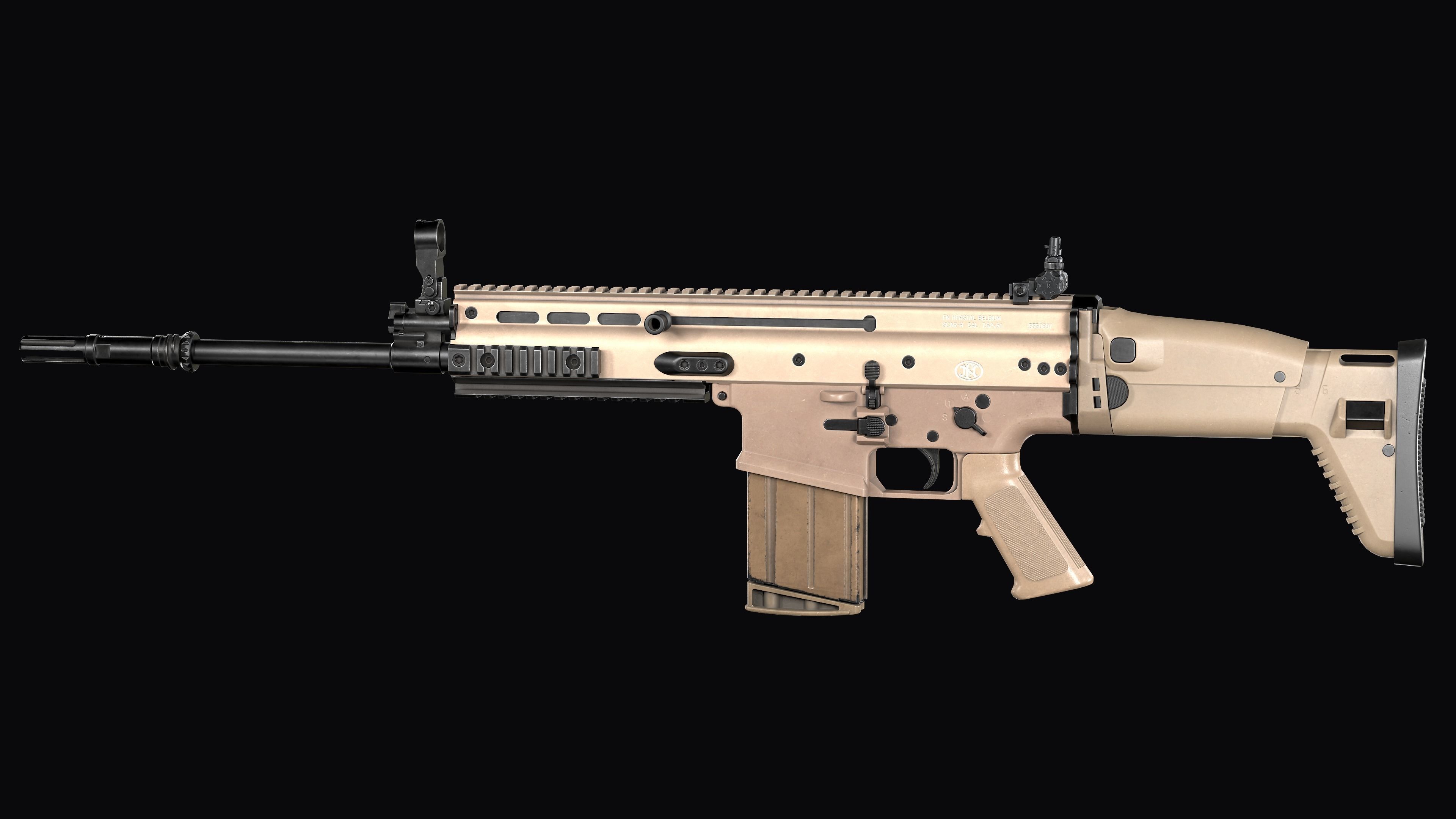 3D Model Collection Modular Modern Assault Rifles Gun Weapon Pack VR ...