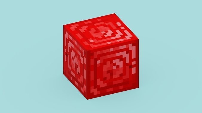 3D model Minecraft Ruby Block VR / AR / low-poly | CGTrader