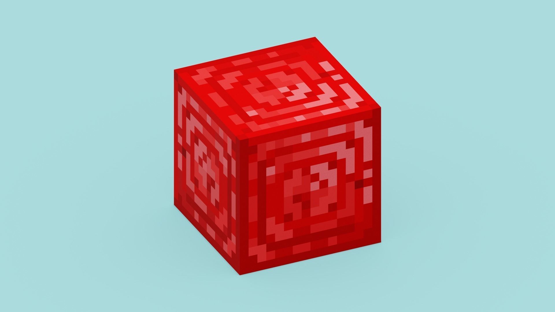 3D model Minecraft Ruby Block VR / AR / low-poly | CGTrader