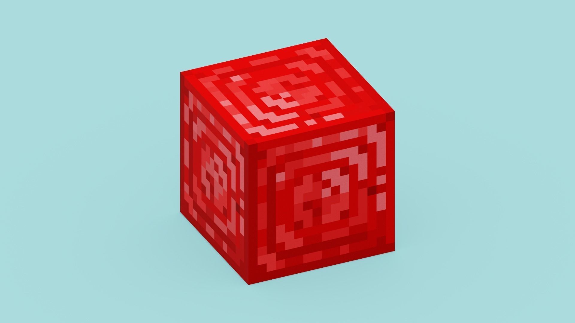 3D model Minecraft Ruby Block VR / AR / low-poly | CGTrader