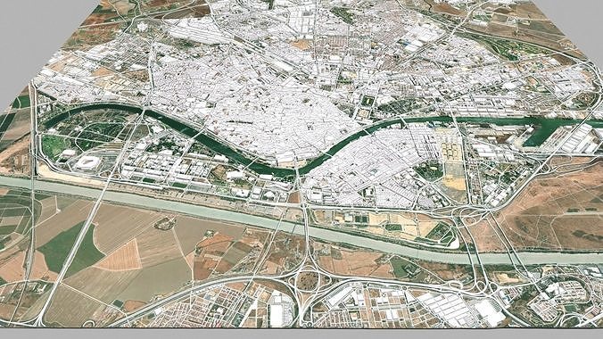 Cityscape Seville Spain 3D model | CGTrader