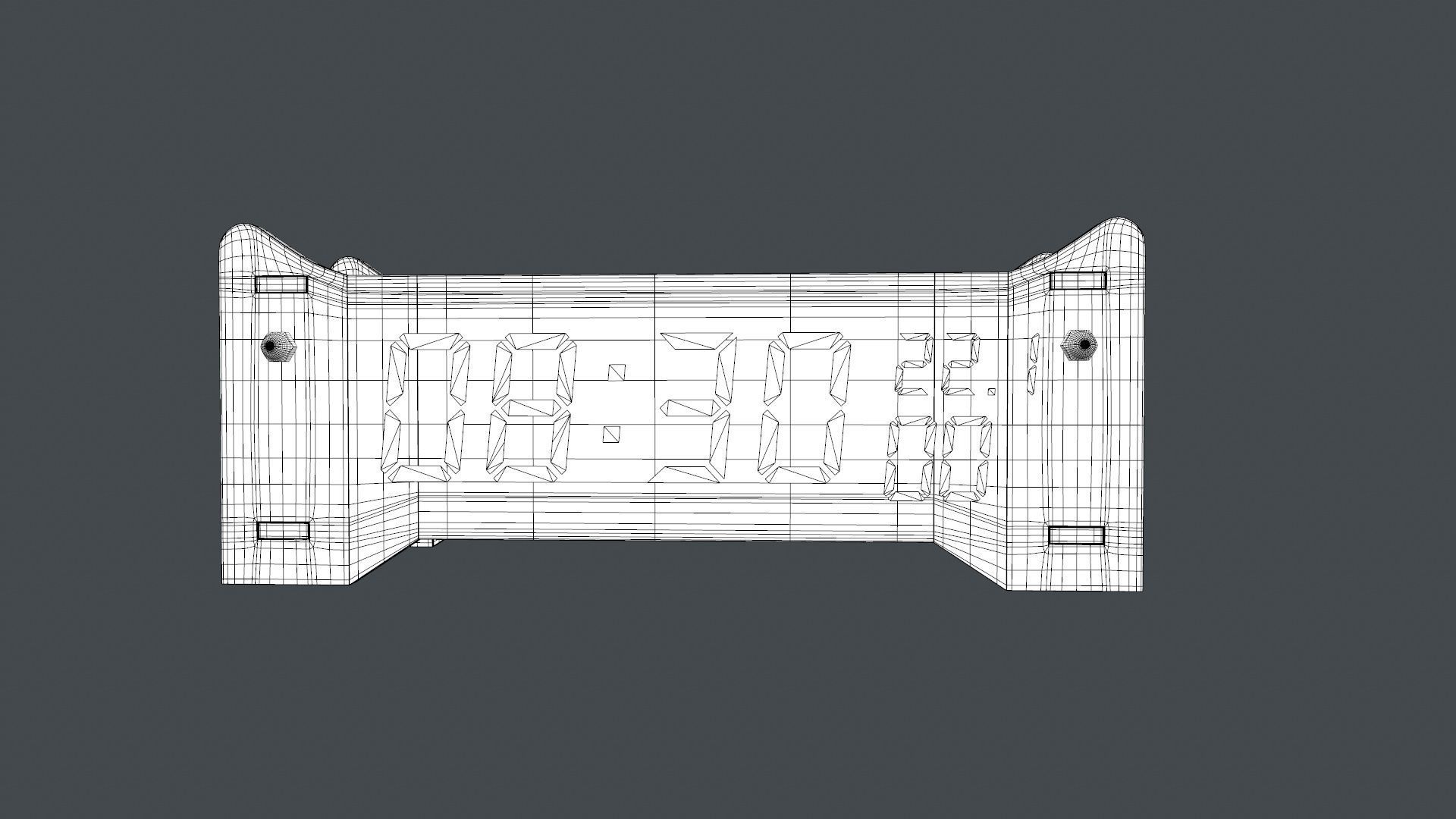 Digital Clock 3D model | CGTrader