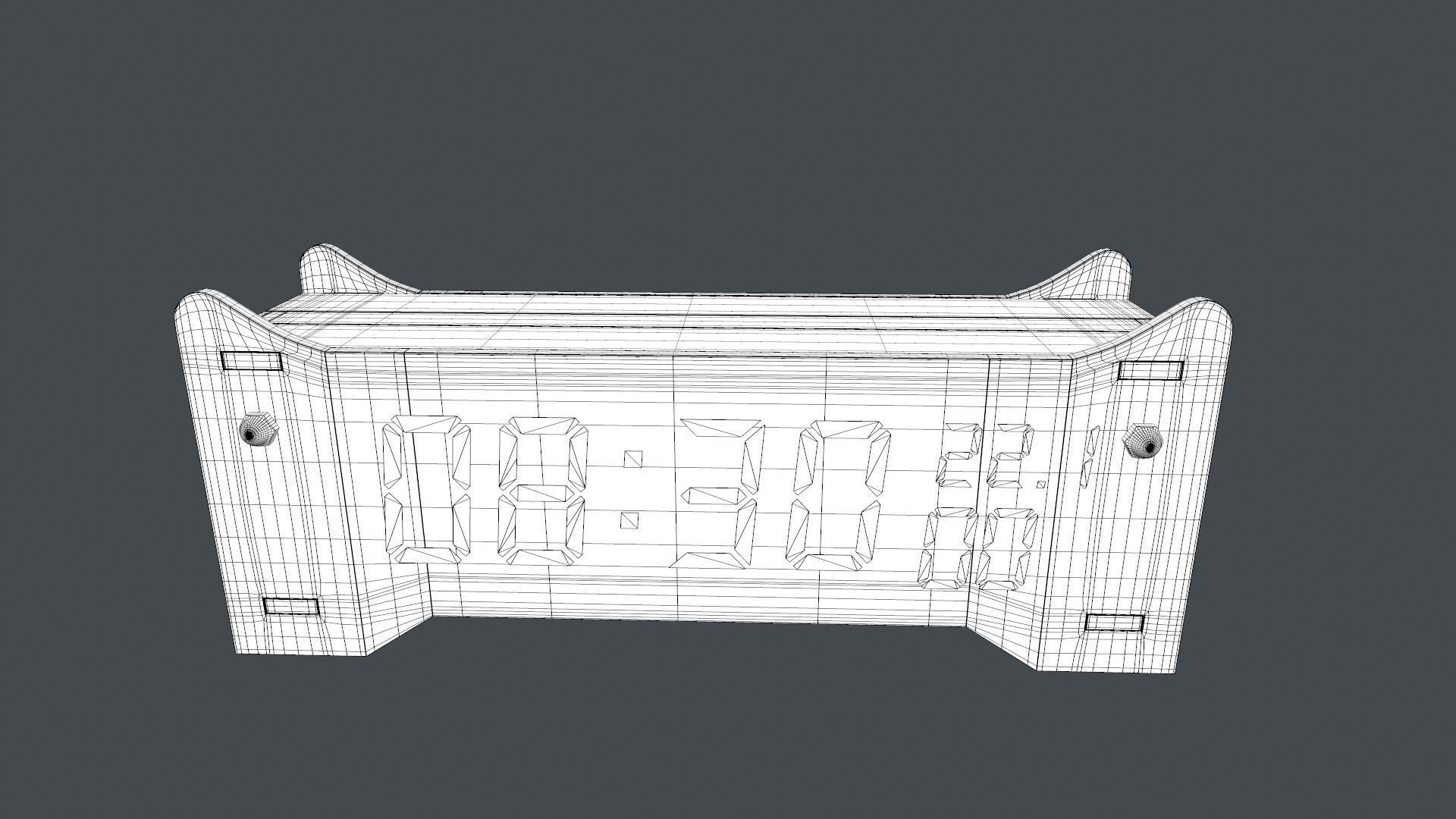 Digital Clock 3D model | CGTrader