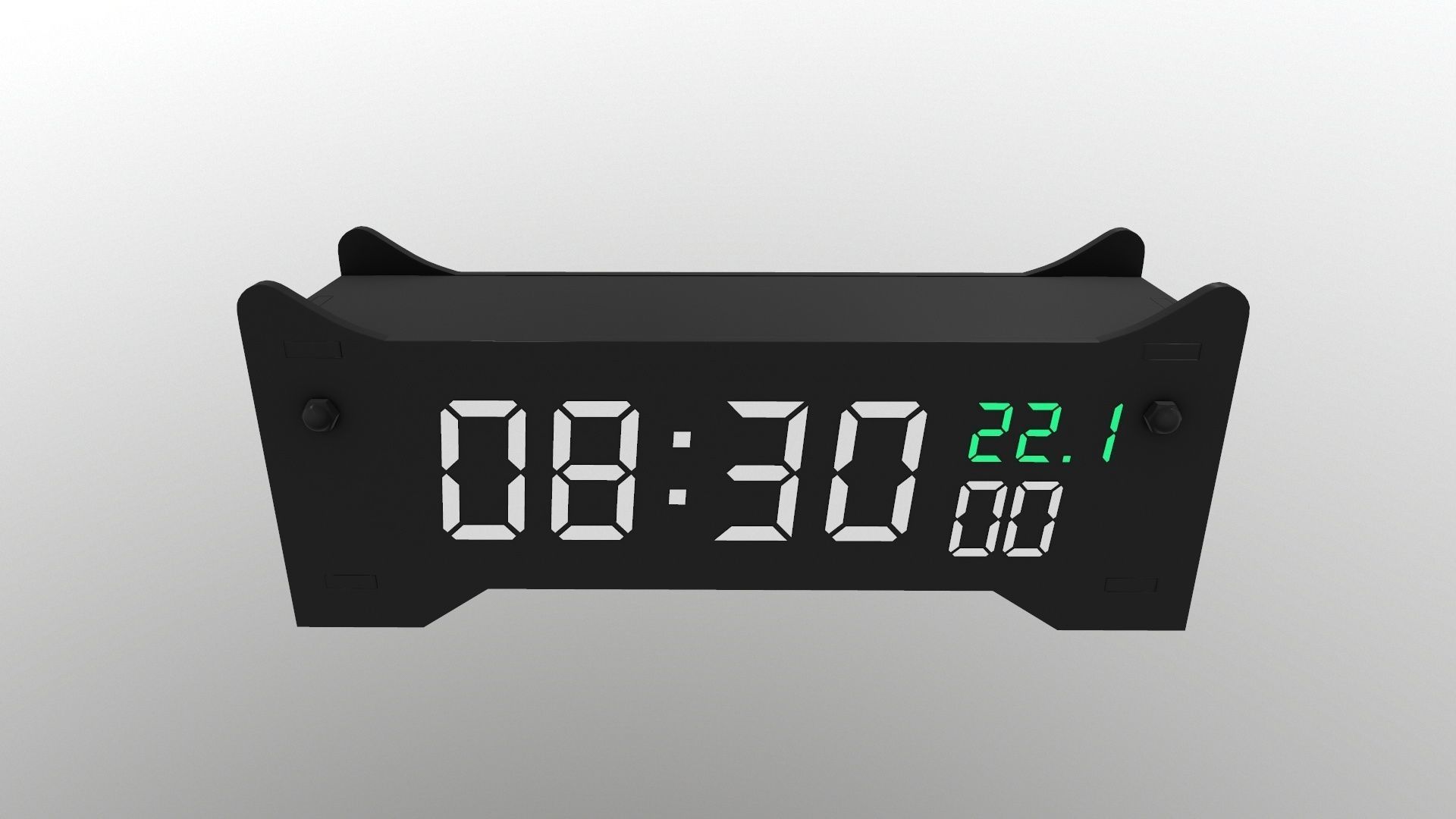 Digital Clock 3d Model Cgtrader
